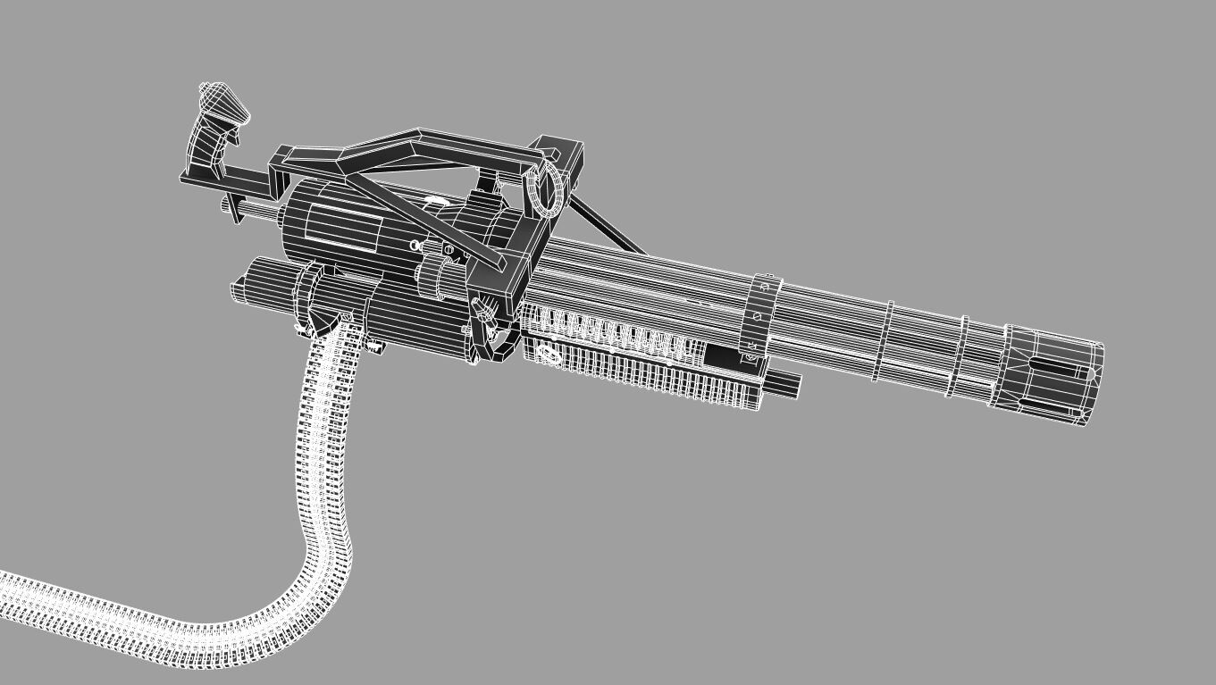 Denis Galayko - MINIGUN M134 with ammunition backpack