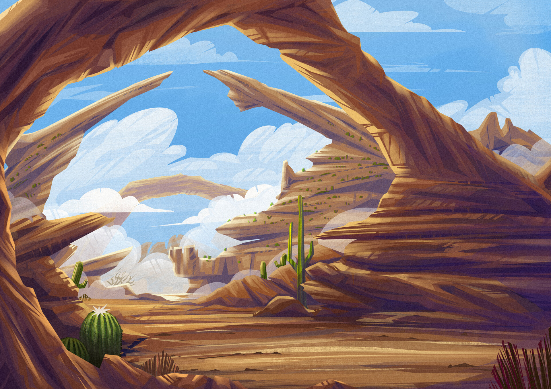 ArtStation - Desert environment concept