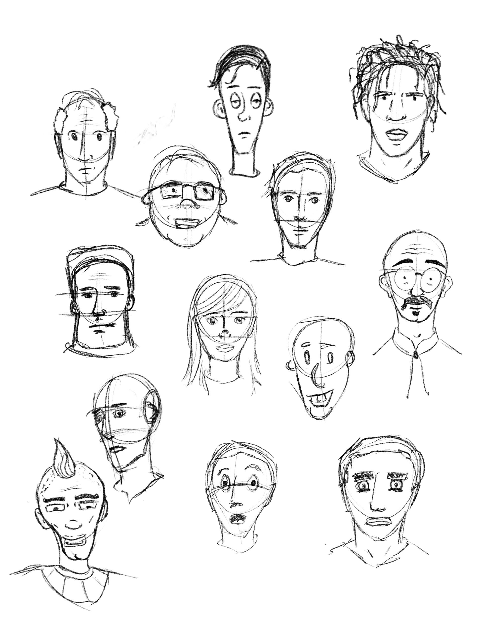 ArtStation - Faces Practice
