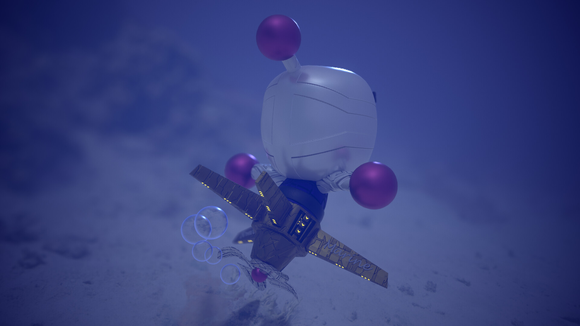 Wilhelm_von_3D - BOMBERMAN HERO: BOMBER MARINE RENDER REWORK