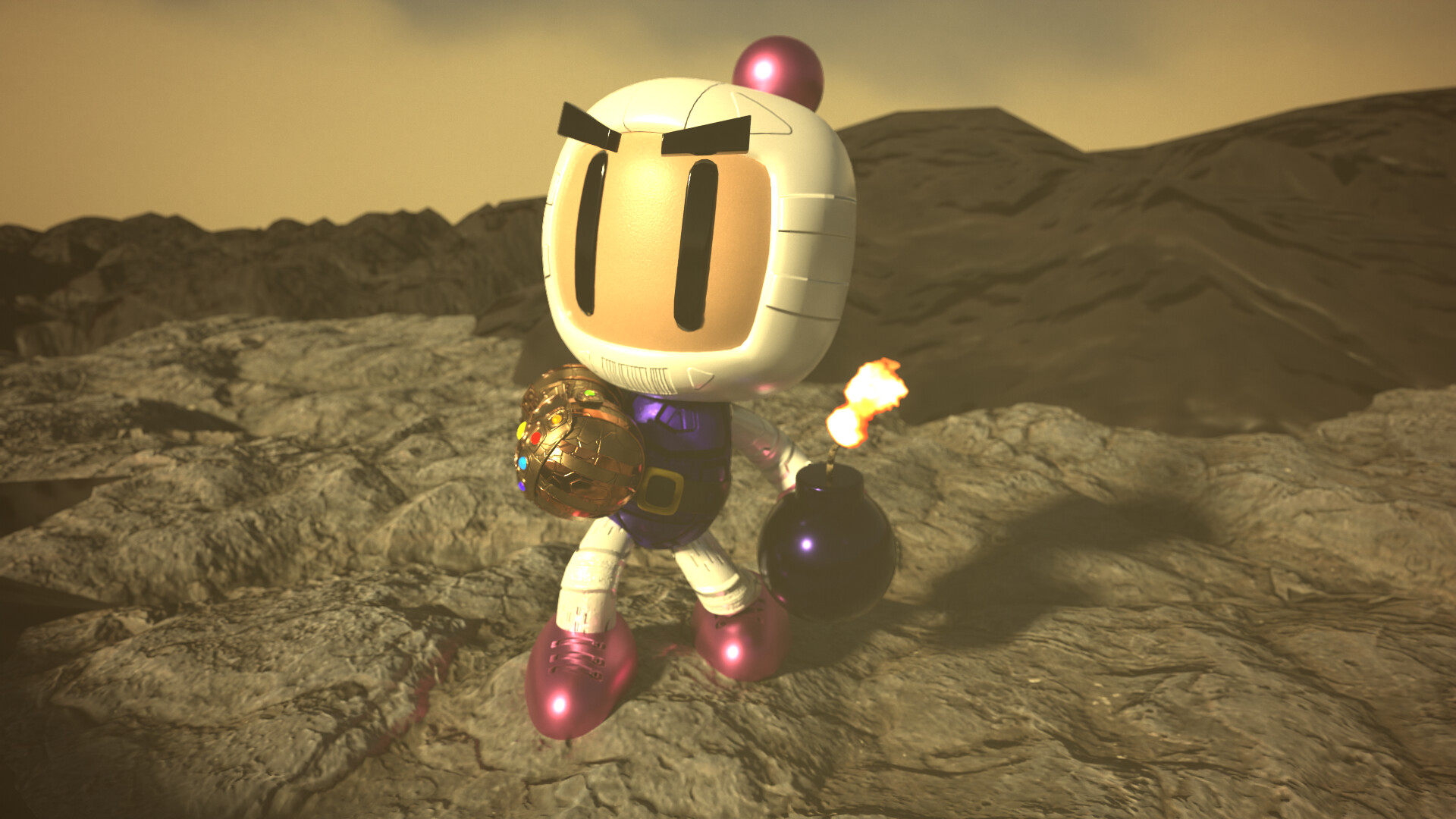 Wilhelm_von_3D - BOMBERMAN HERO: INFINITY BOMBLET RENDER REWORK