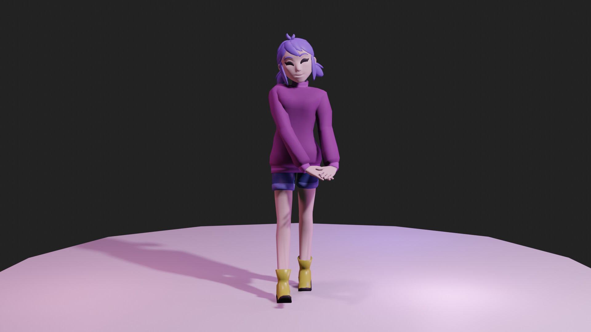 ArtStation - Female Character Model & Walk Cycle