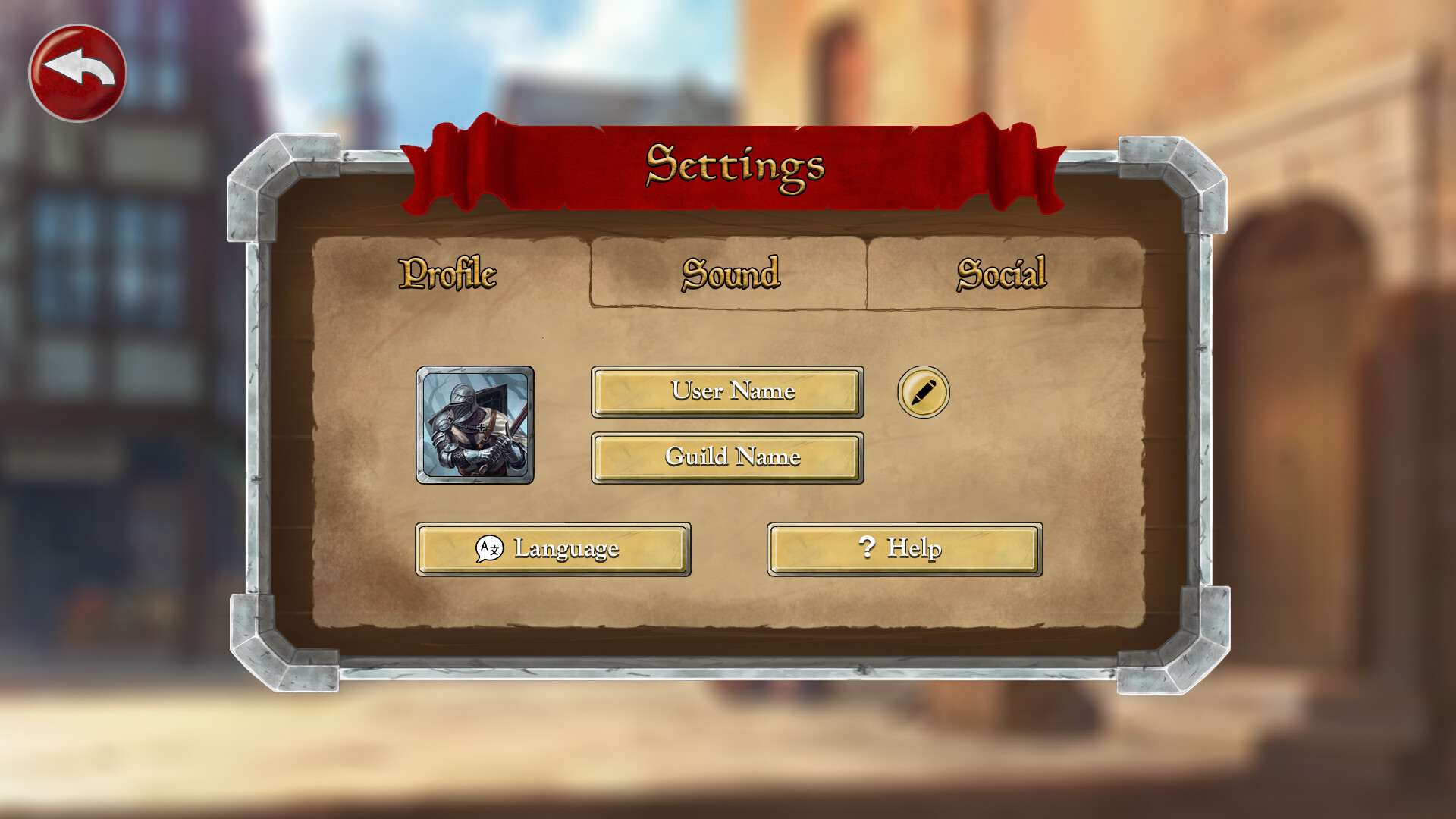 ArtStation - Medieval UI mobile game