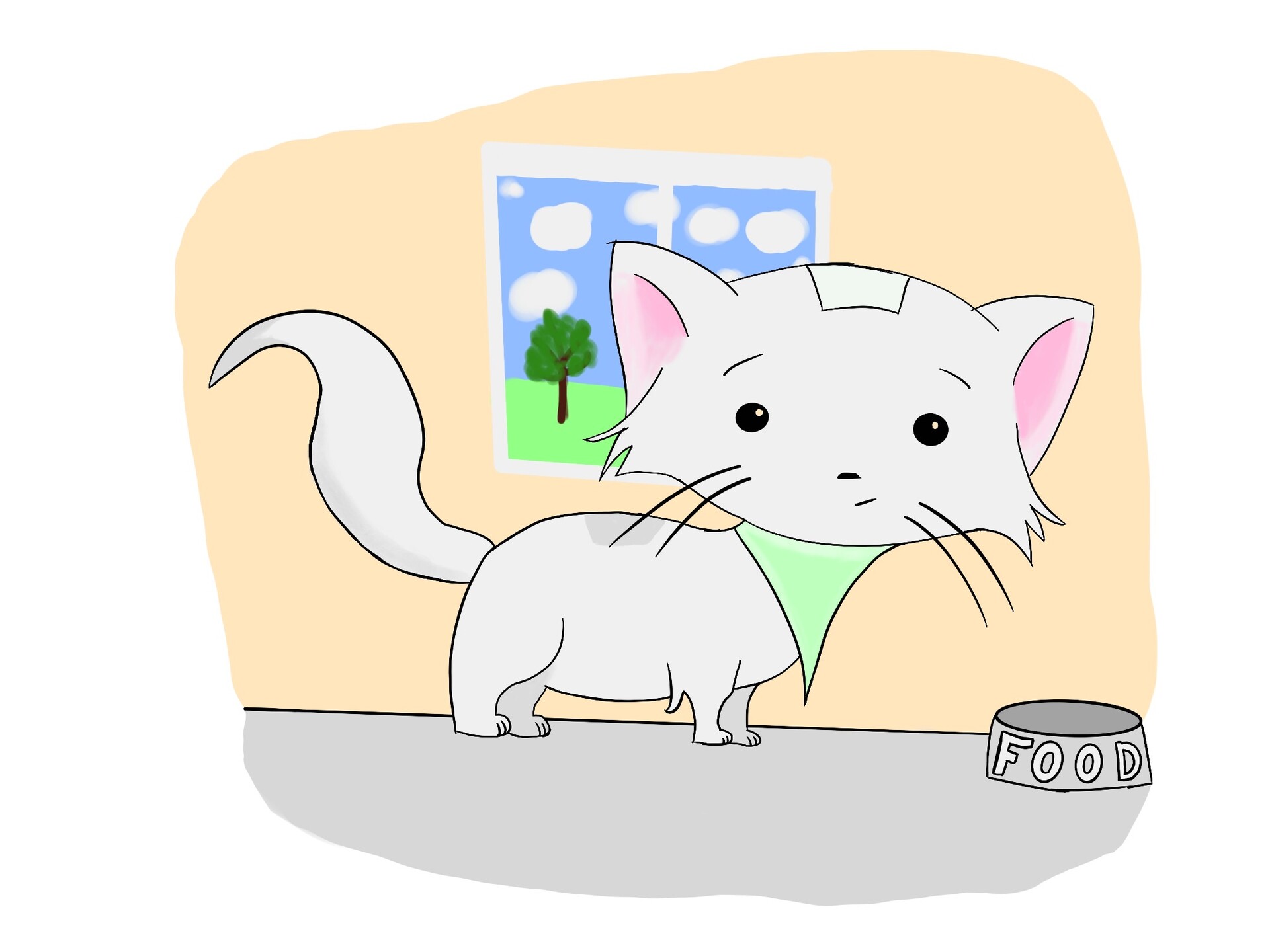 ArtStation - Cartoon cat