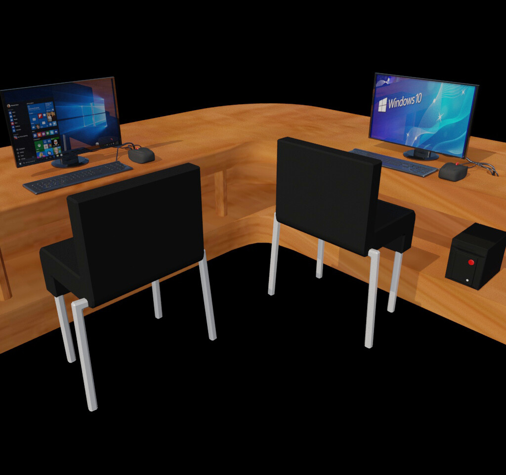 ArtStation - 3D #computertable_Modelling(Design) showing proper ...