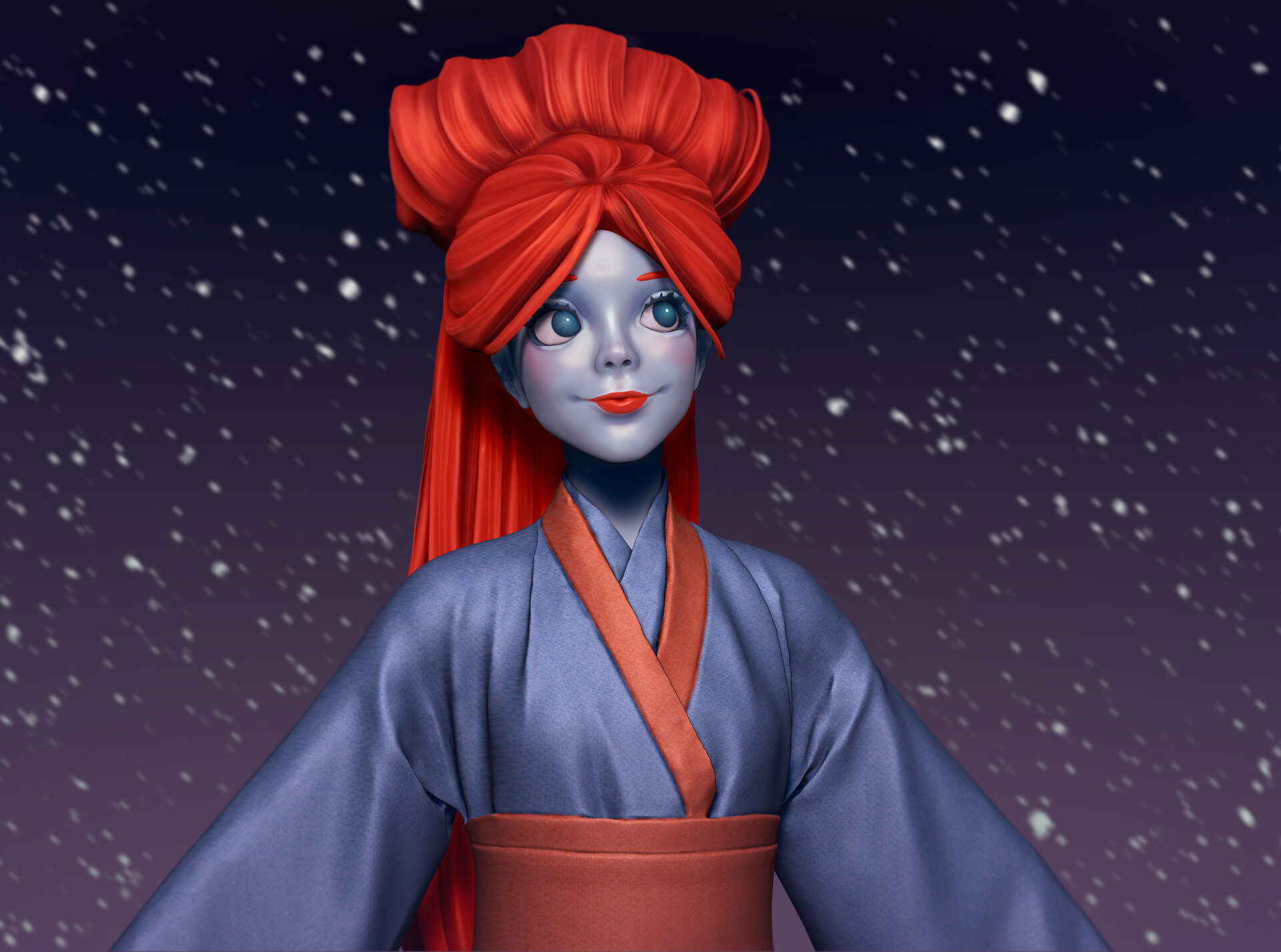 ArtStation - Yuki Onna concept