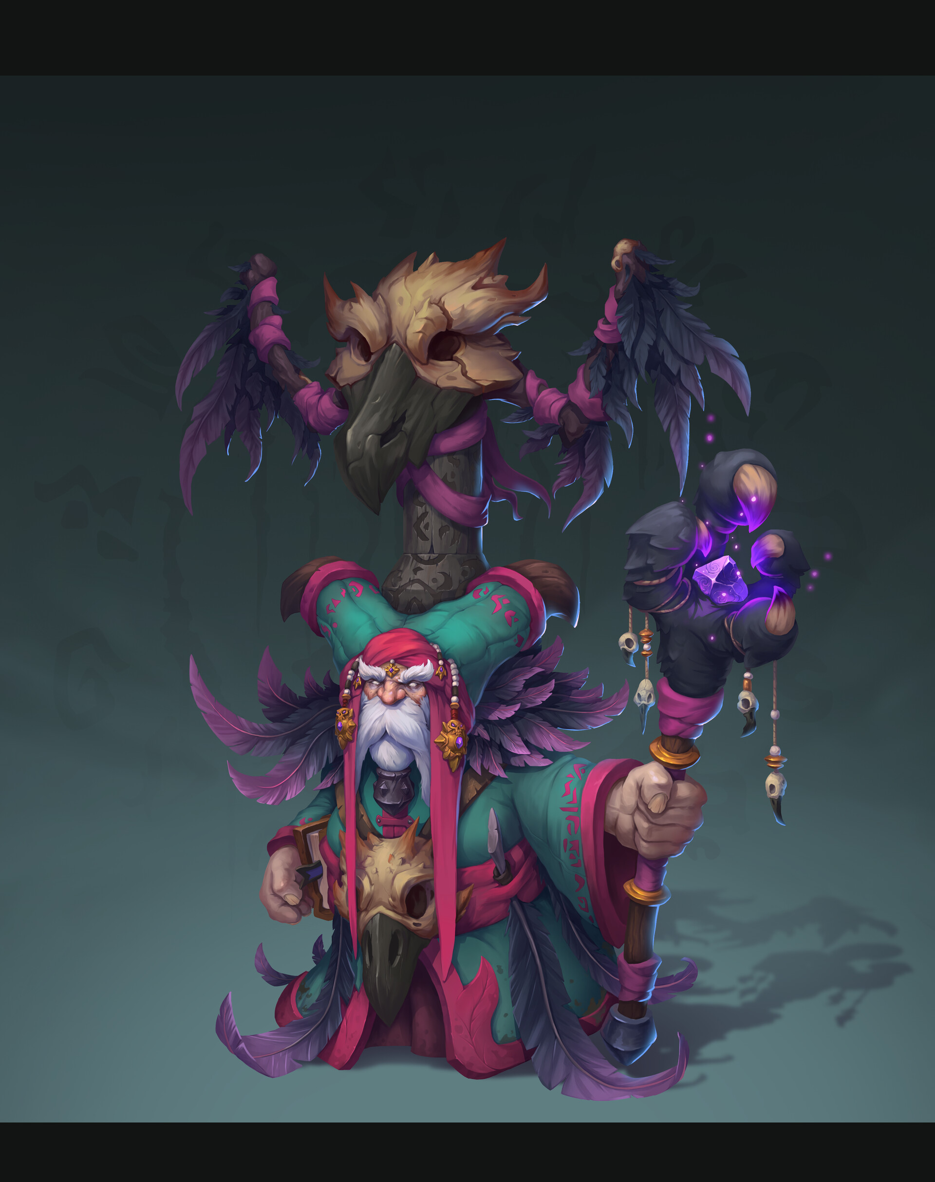 ArtStation - Dwarf Demonologist-raven
