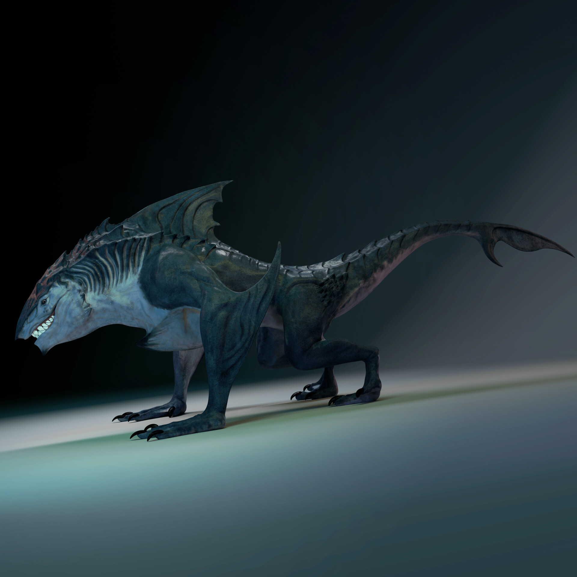 ArtStation - Sharkwolf Creature