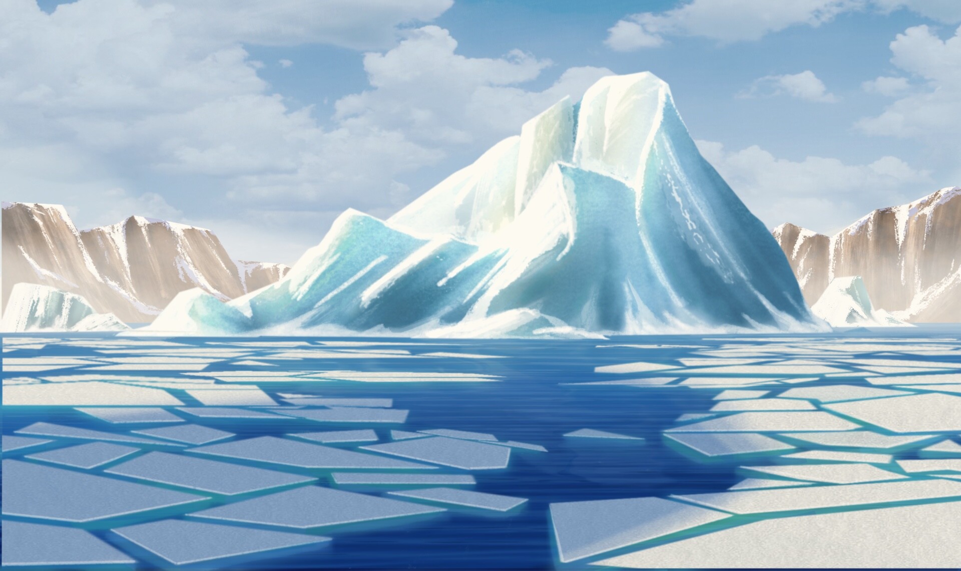 ArtStation - Iceberg digital painting