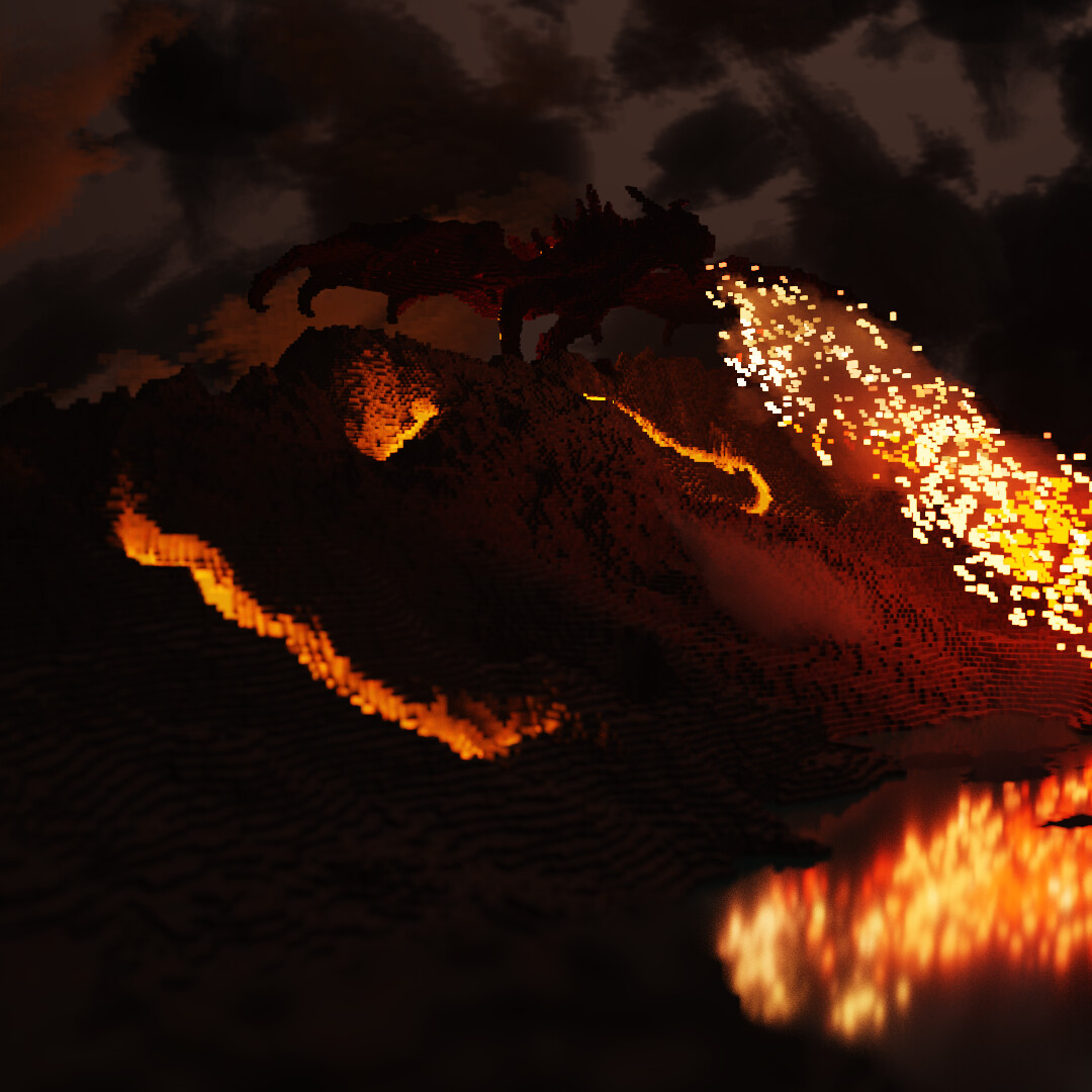 ArtStation - Dragon // Voxel Art