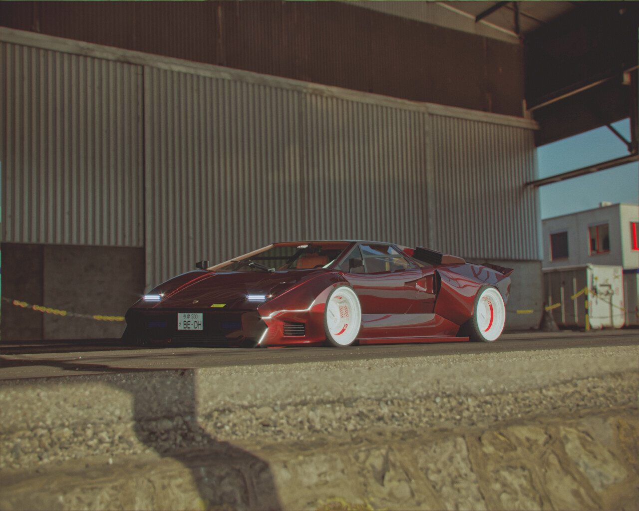 Assem Beyyoudh - Lamborghini Countach QV5000 - Slammed Widebody