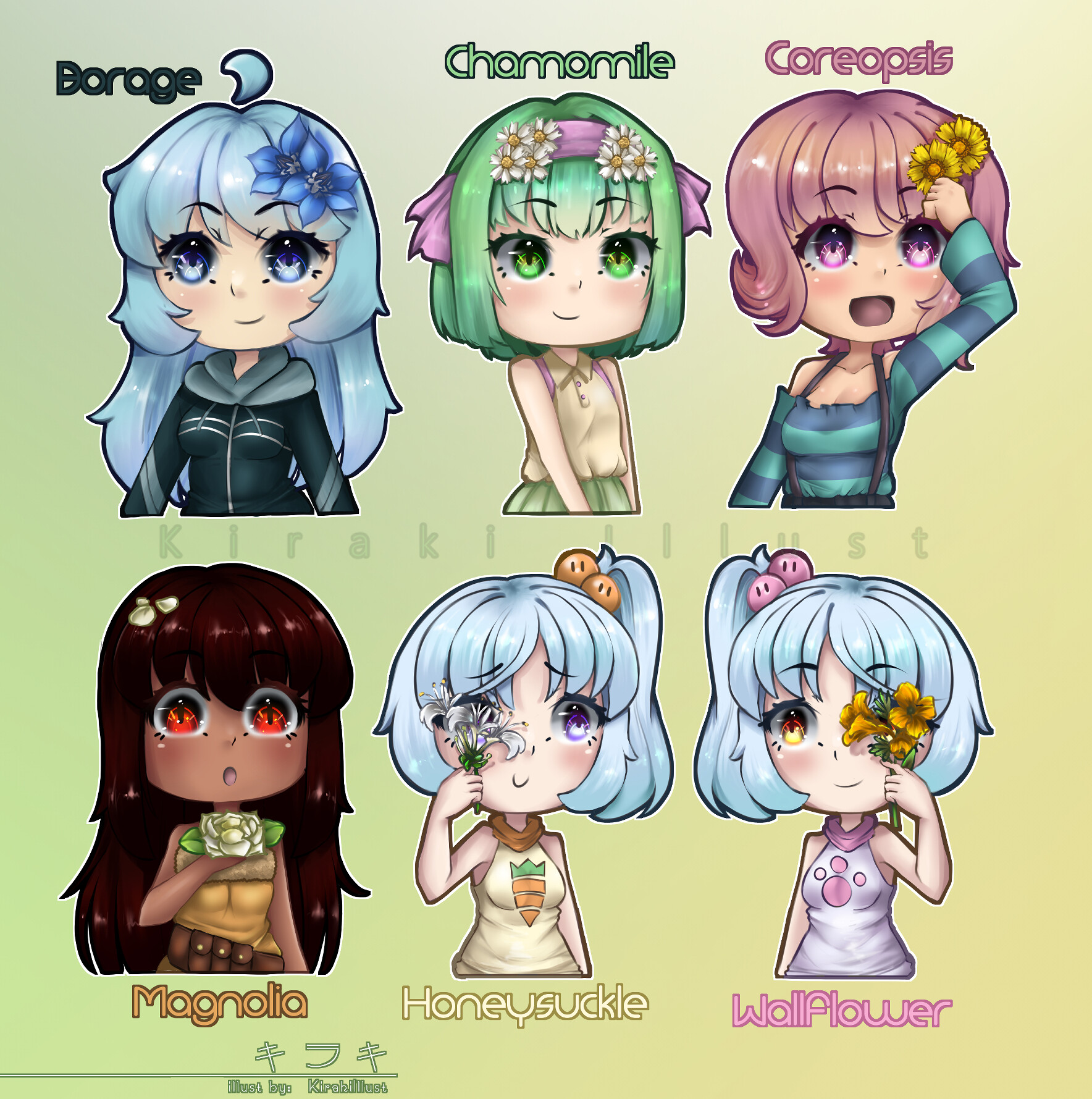 ArtStation - Flower Power | Chibi World