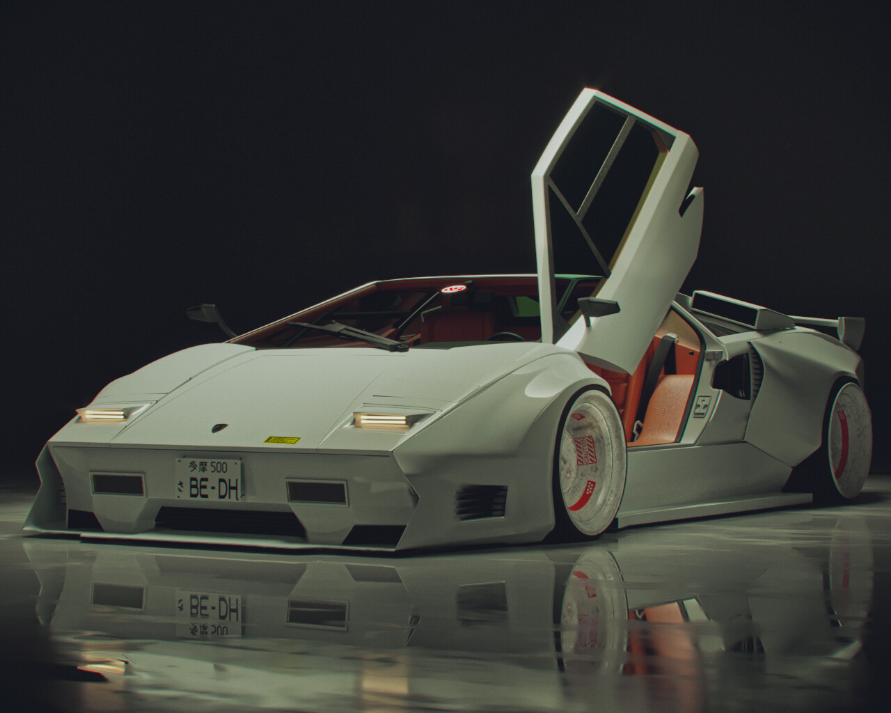 Assem Beyyoudh - Lamborghini Countach QV5000 - Slammed Widebody
