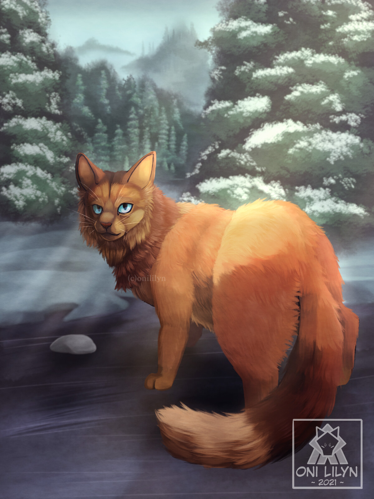 ArtStation - Flametail Warrior cats