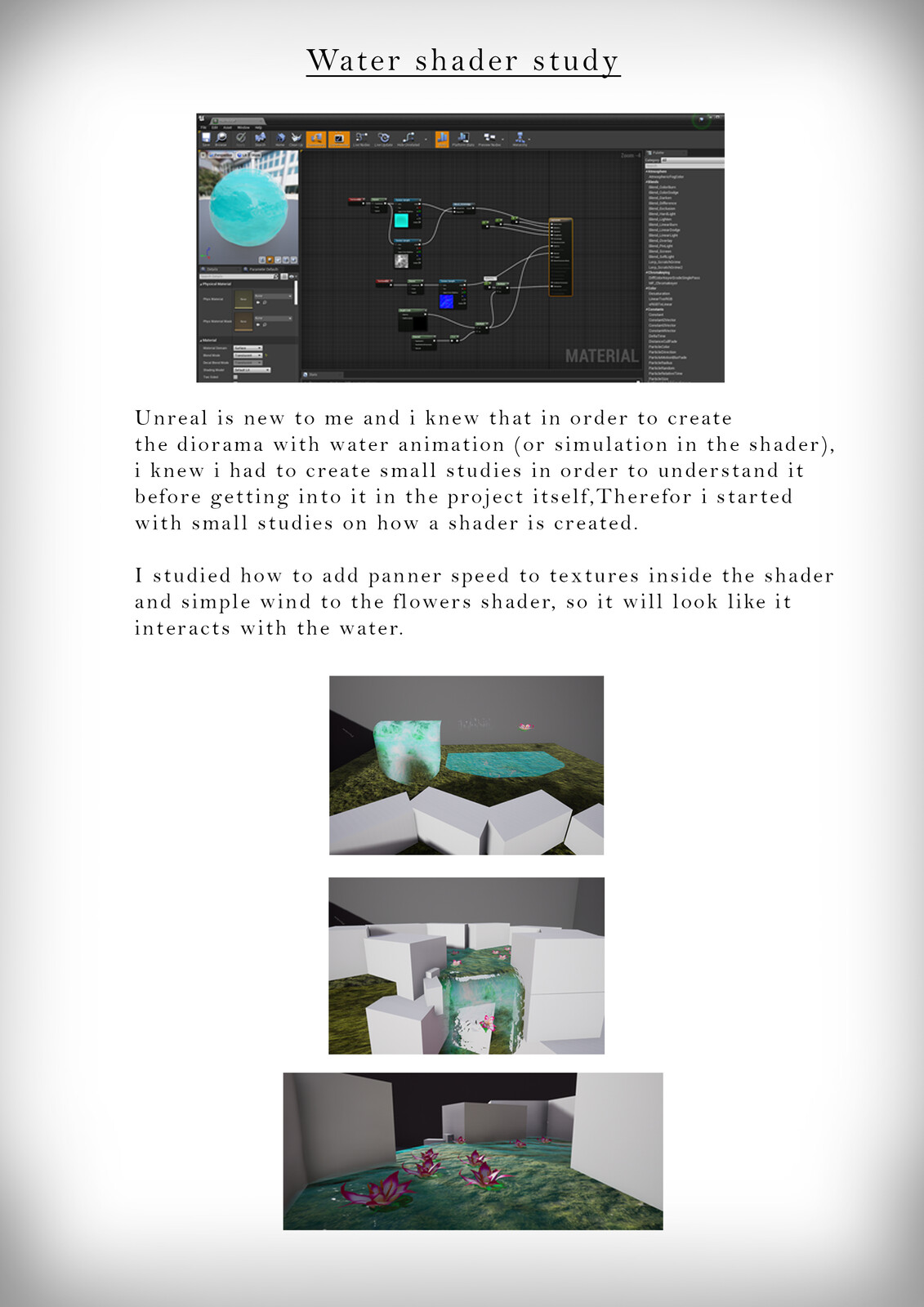 Maya Josef - Diorama-Unreal engine project