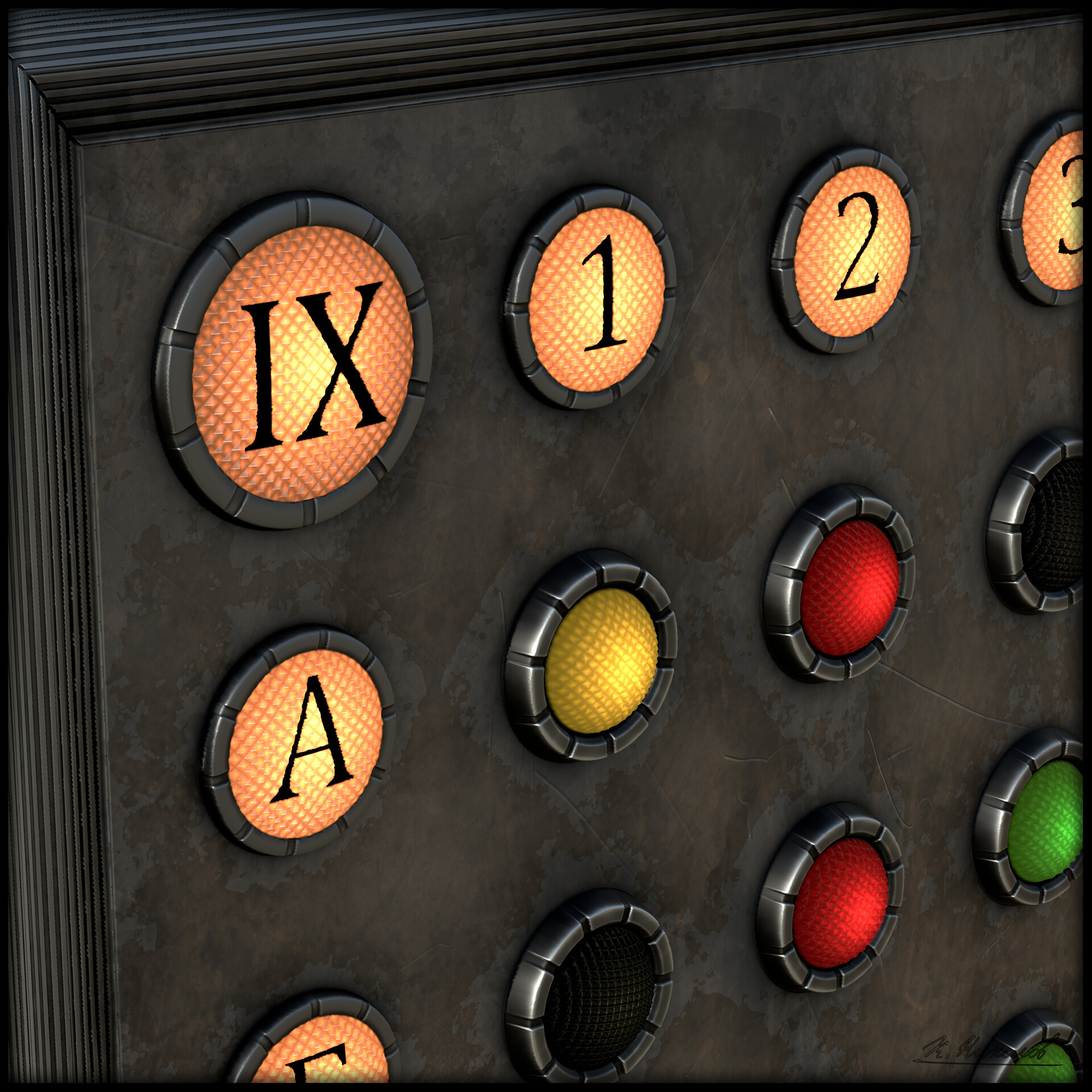 ArtStation - Indicator panel №9