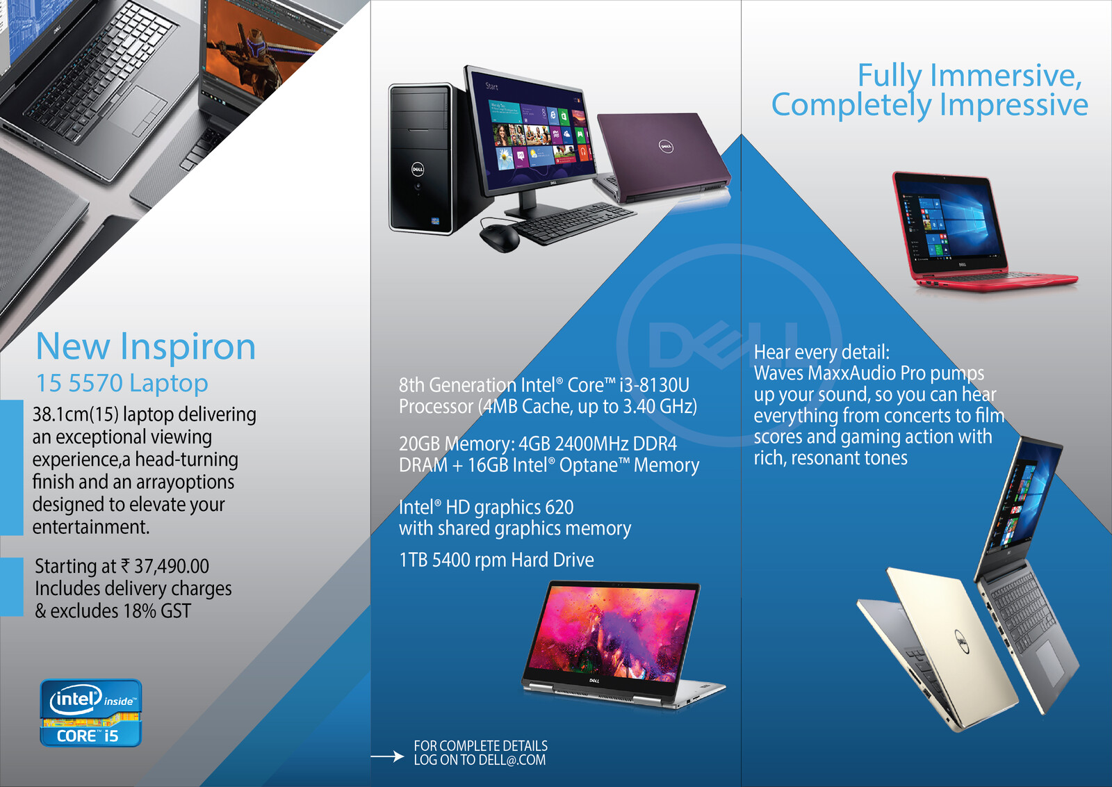Krishna Verma - DELL Laptop Brochure Design