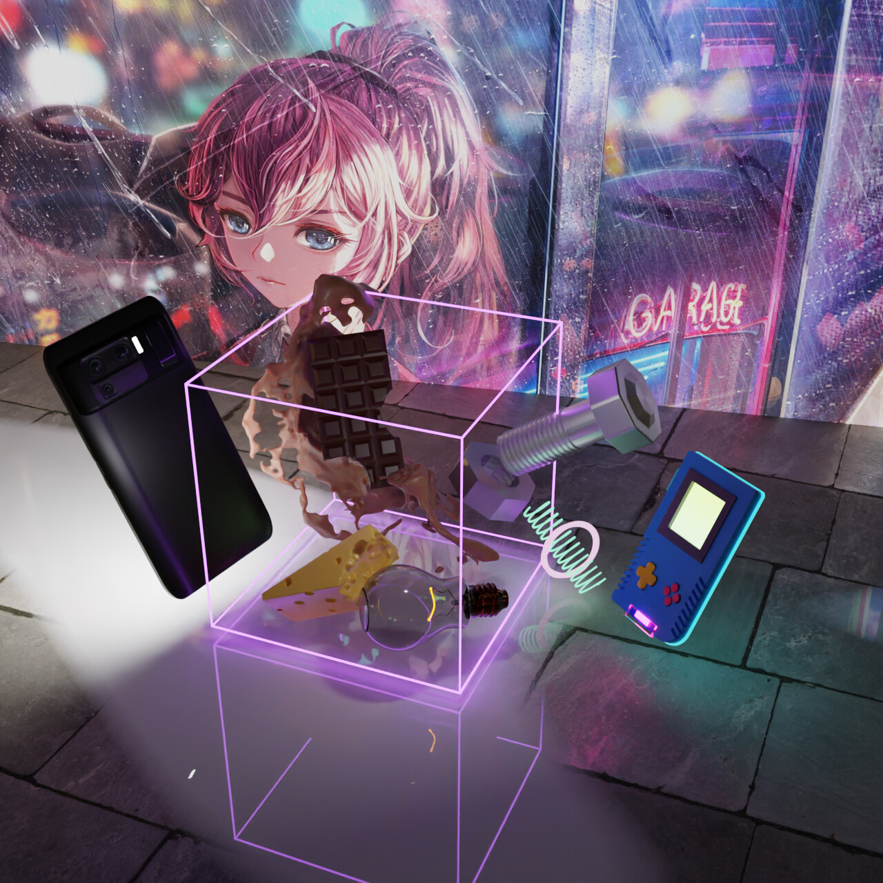 ArtStation - Abstract Random Objects - Night