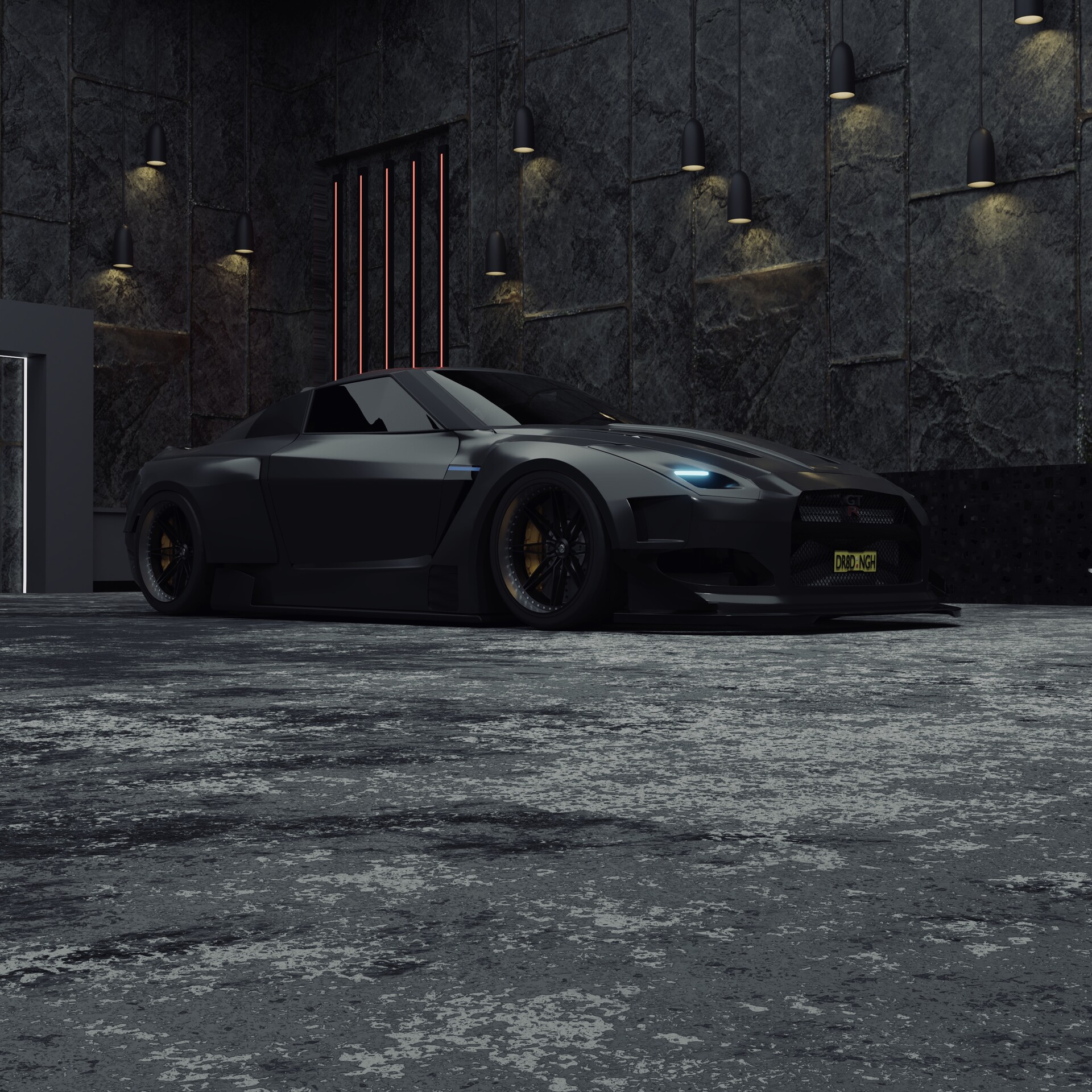 ArtStation - Nissan R35 GTR Widebody