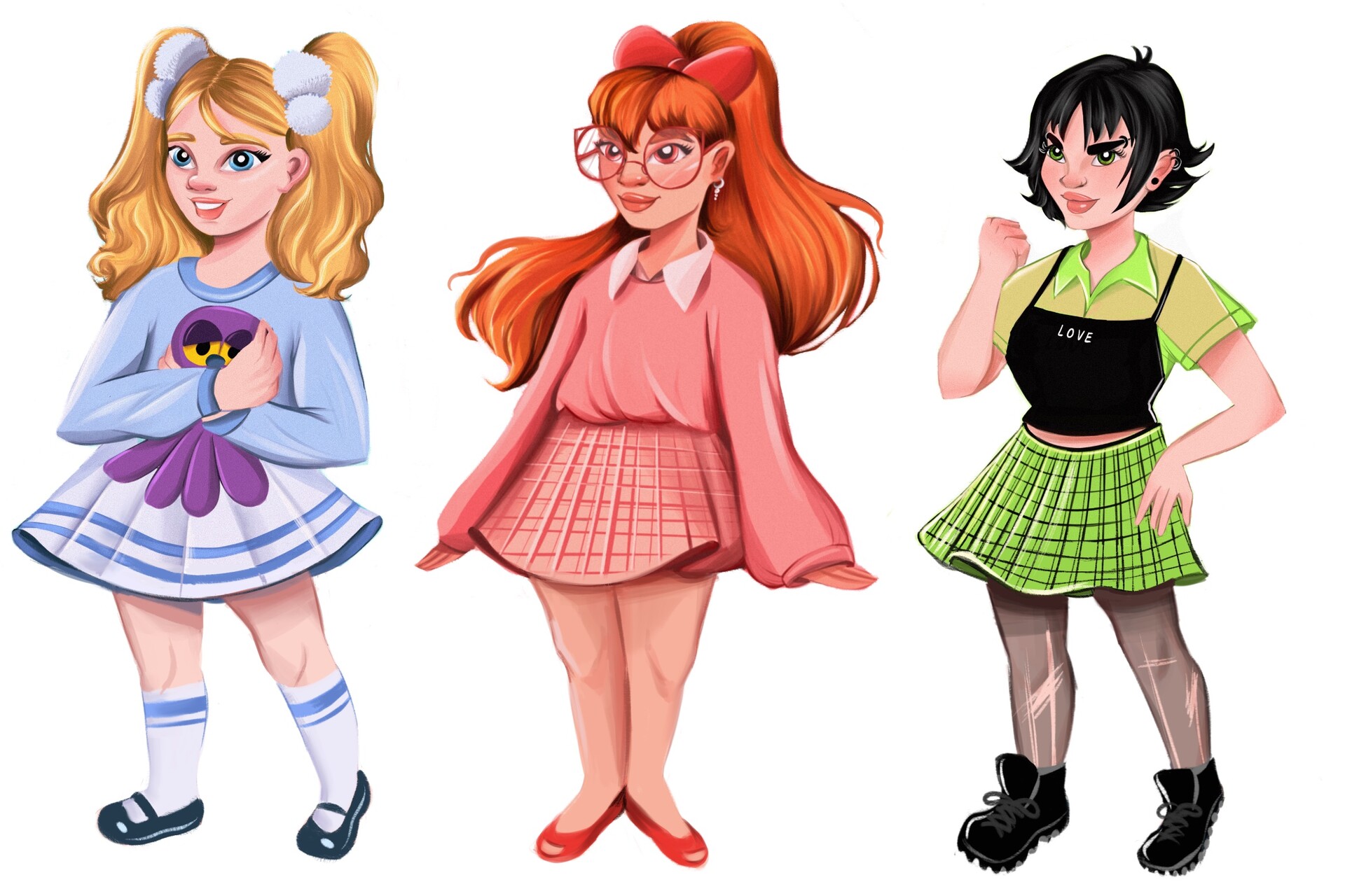 ArtStation - The Powerpuff Girls - Character design
