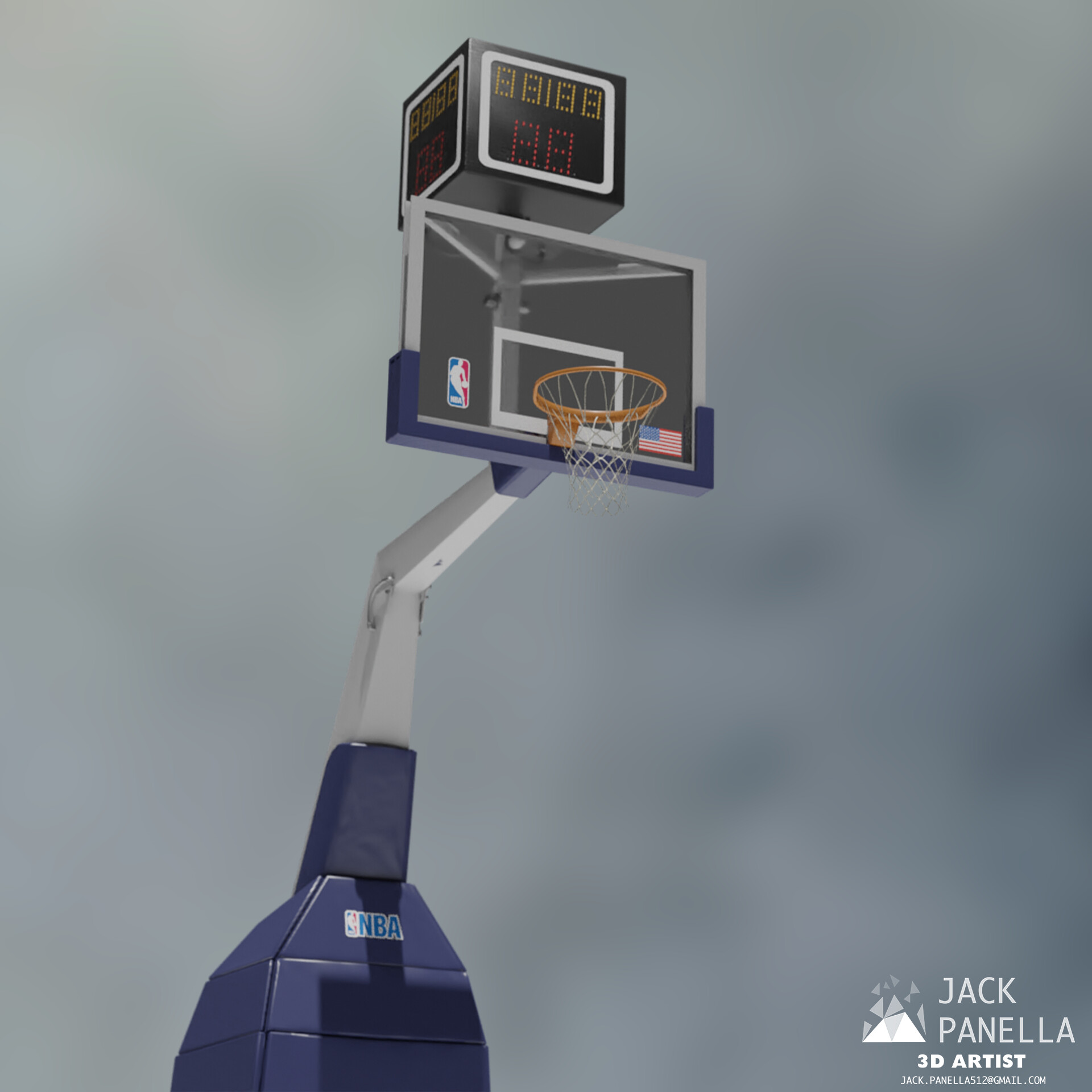 ArtStation - Chase Center NBA Hoop
