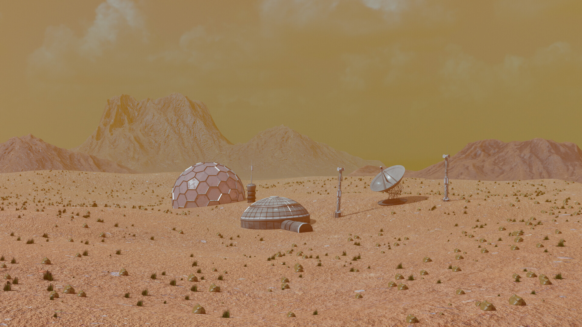 ArtStation - blender desert