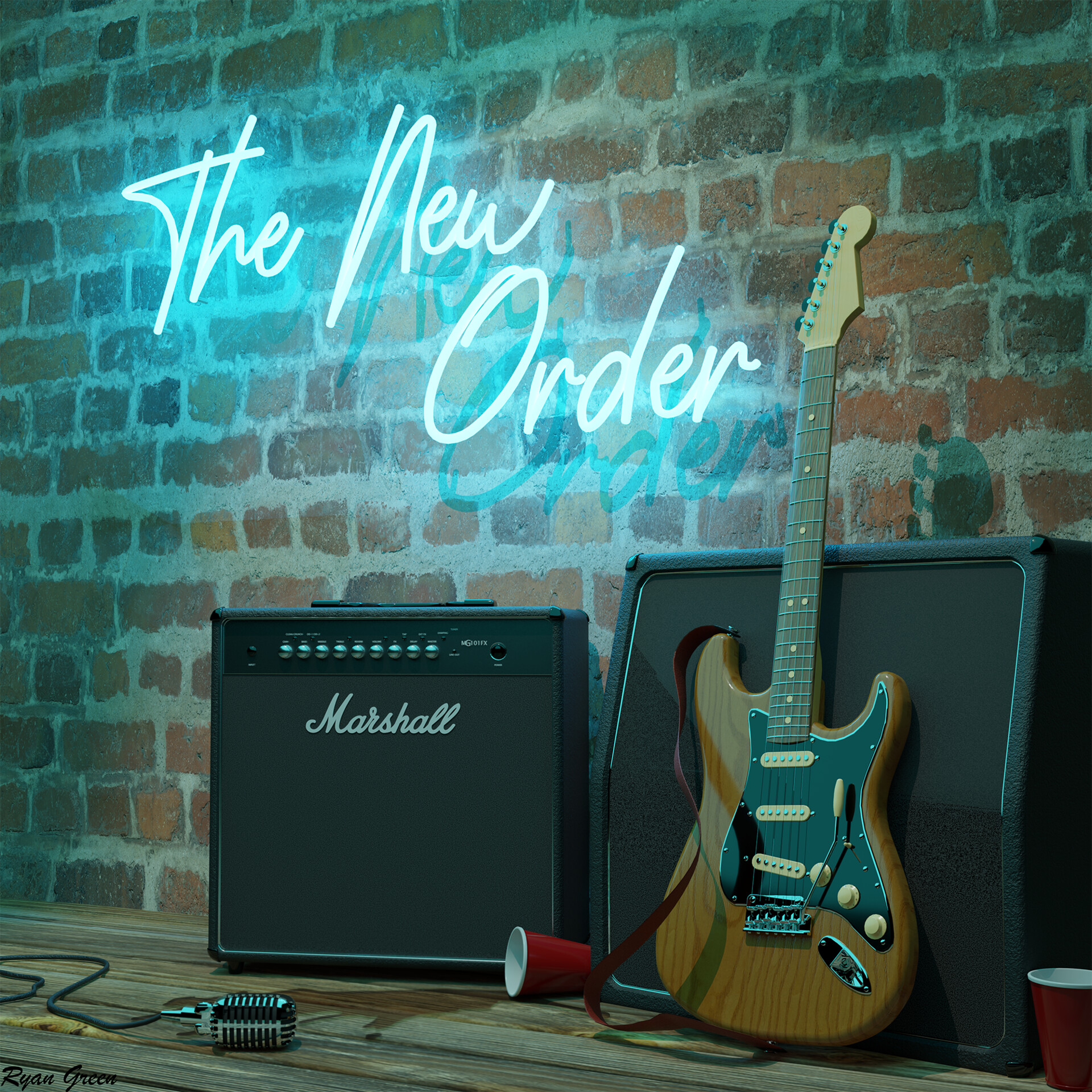 ArtStation - Fender American Professional Guitar Stage set