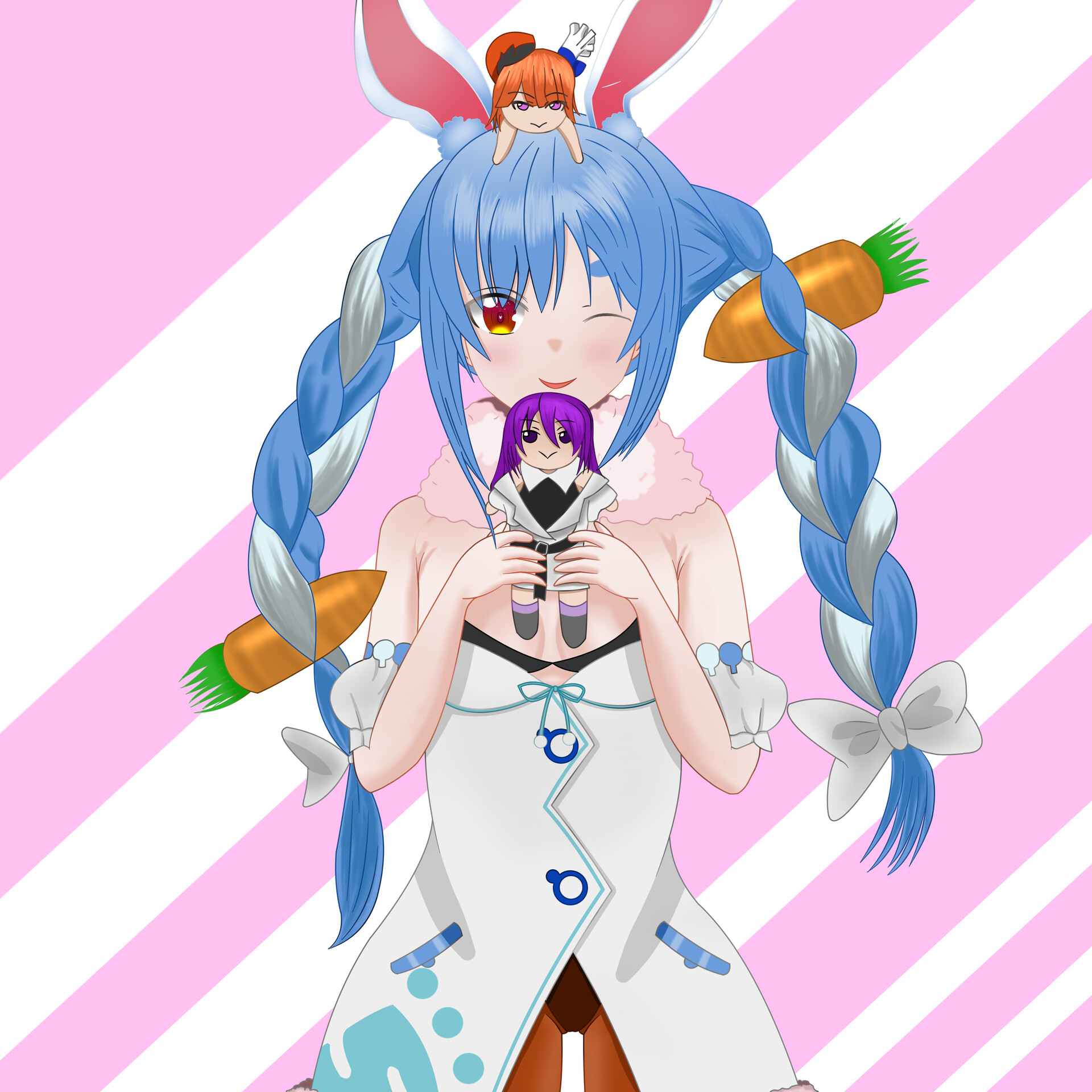 ArtStation - Hololive Pekora 1M subs Congratulatory