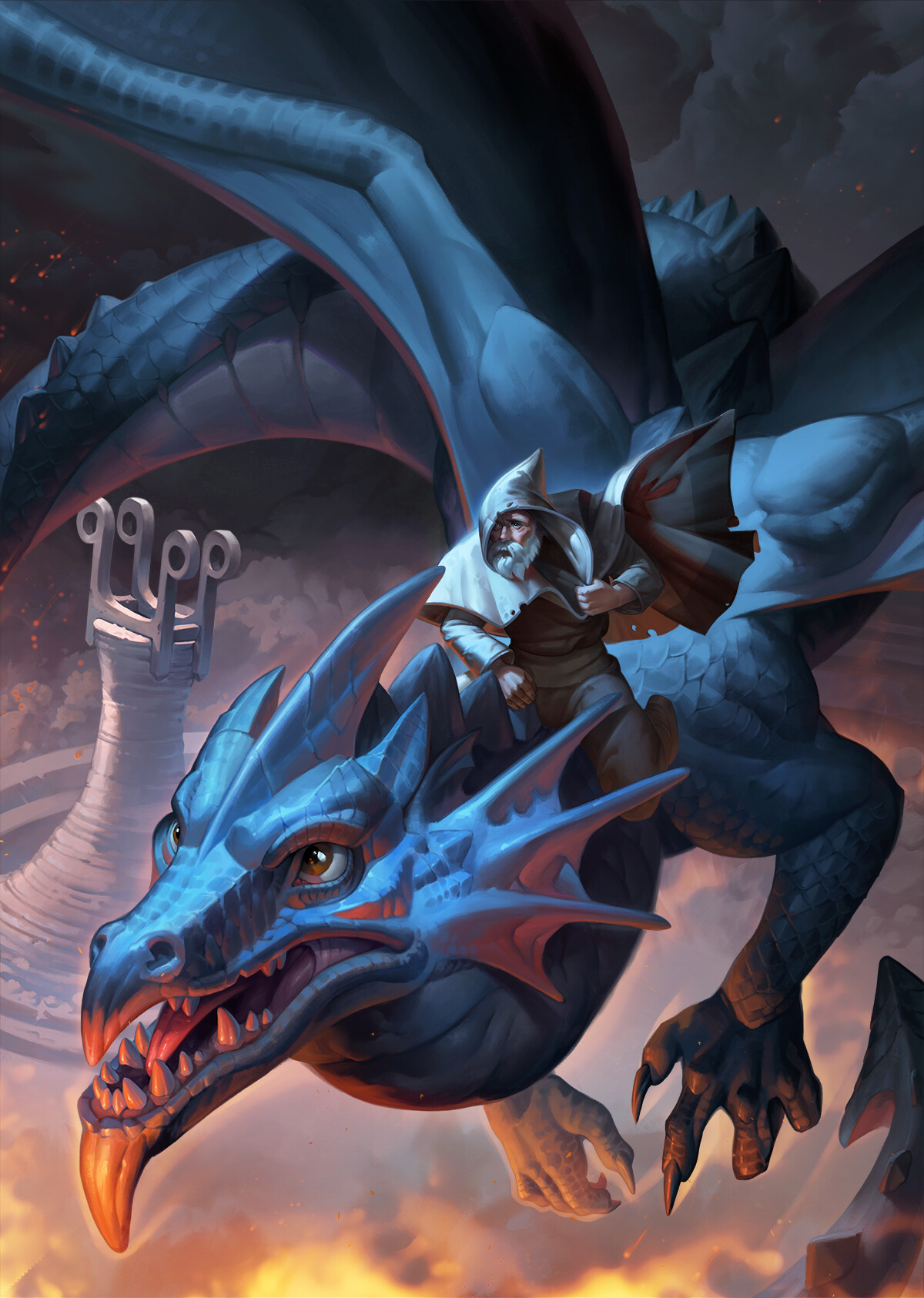 ArtStation - Old man and a Dragon