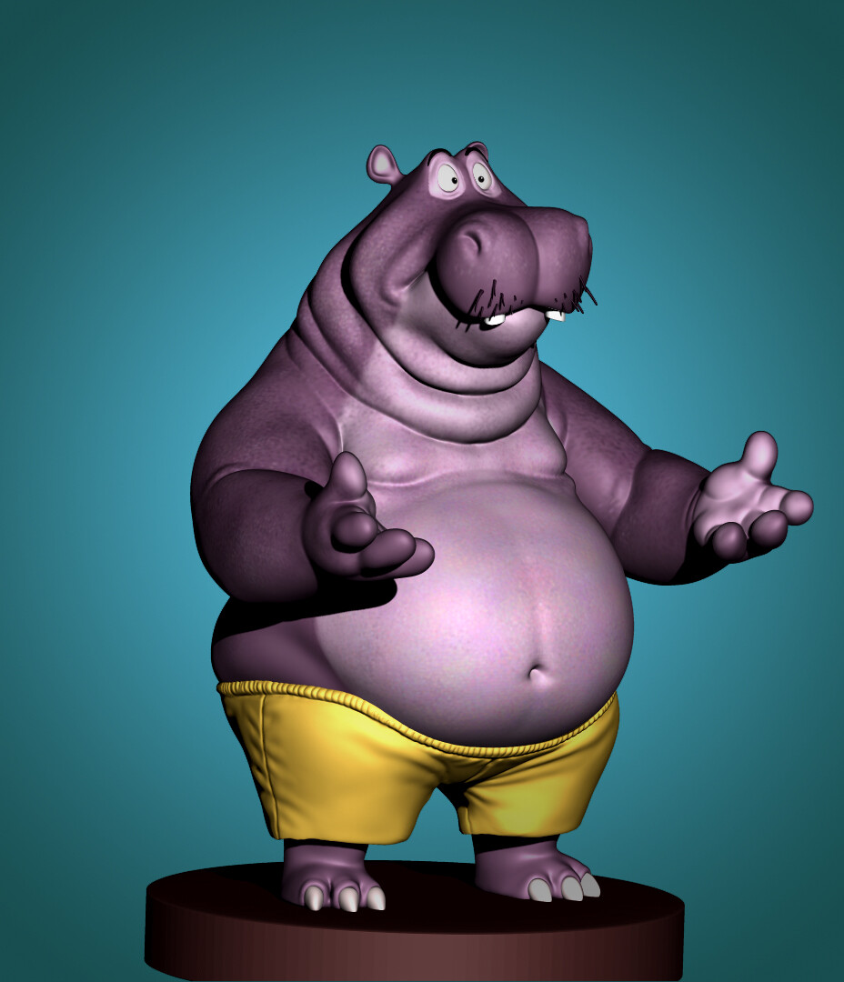 funny looking hippos