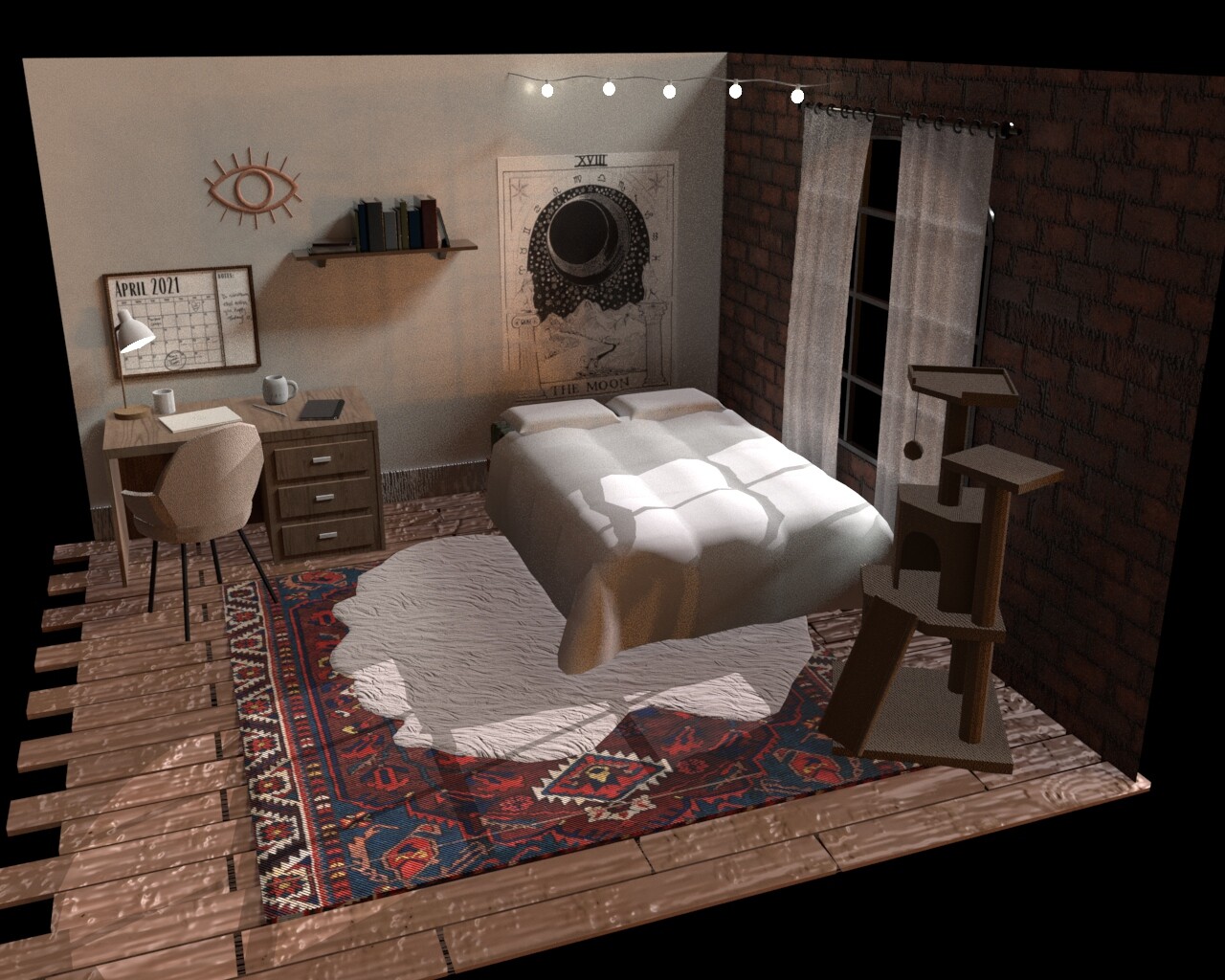 Clara Clark - Isometric Bedroom