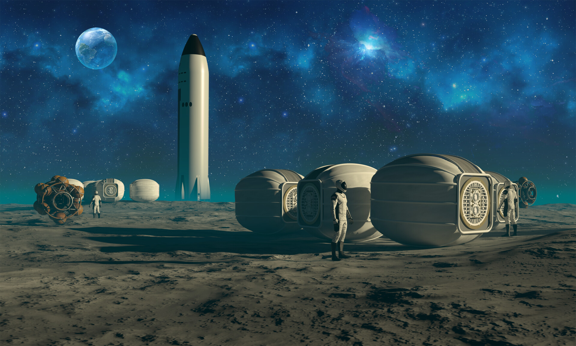 ArtStation - 3d space scene