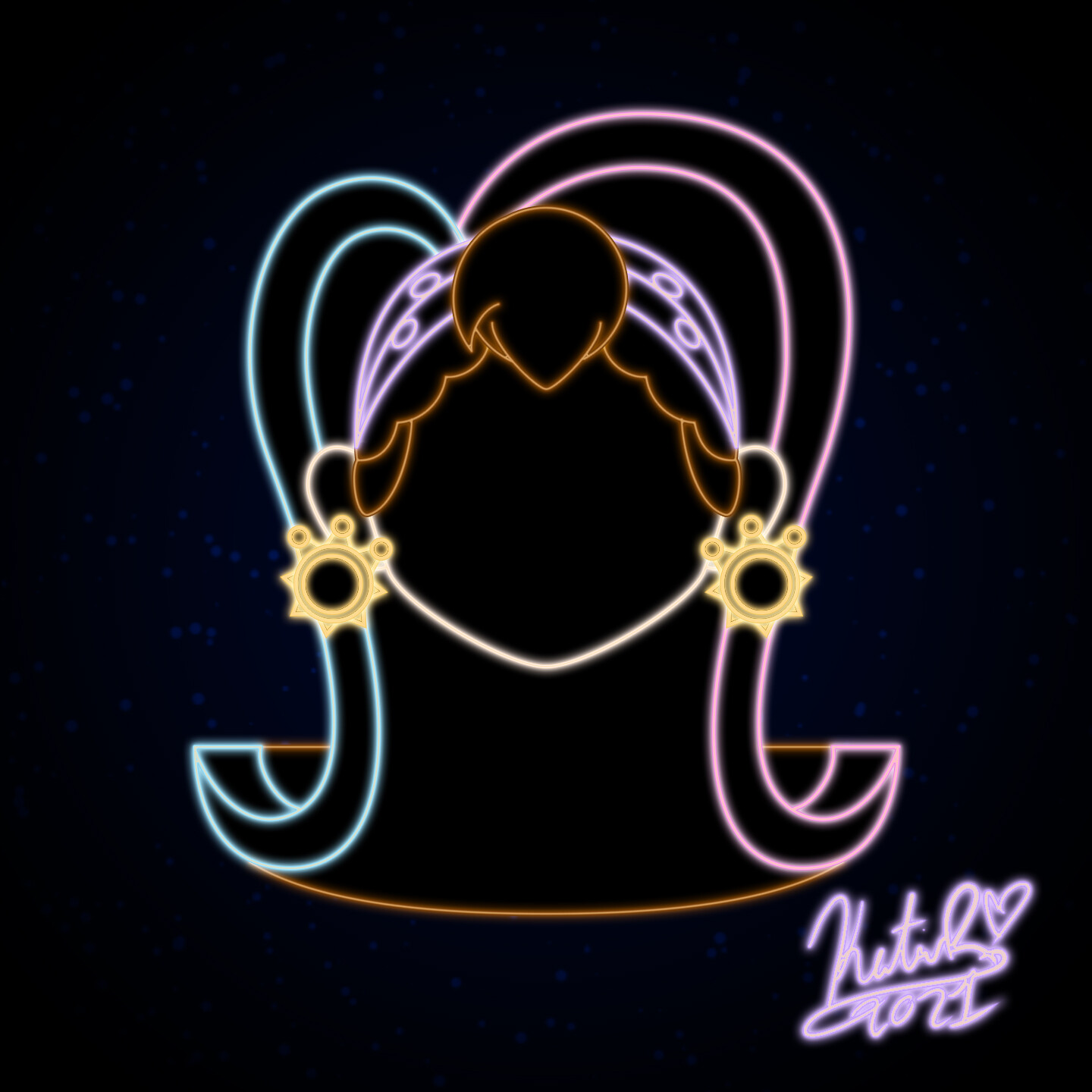 ArtStation - Danielle Corona Neon Sign Head