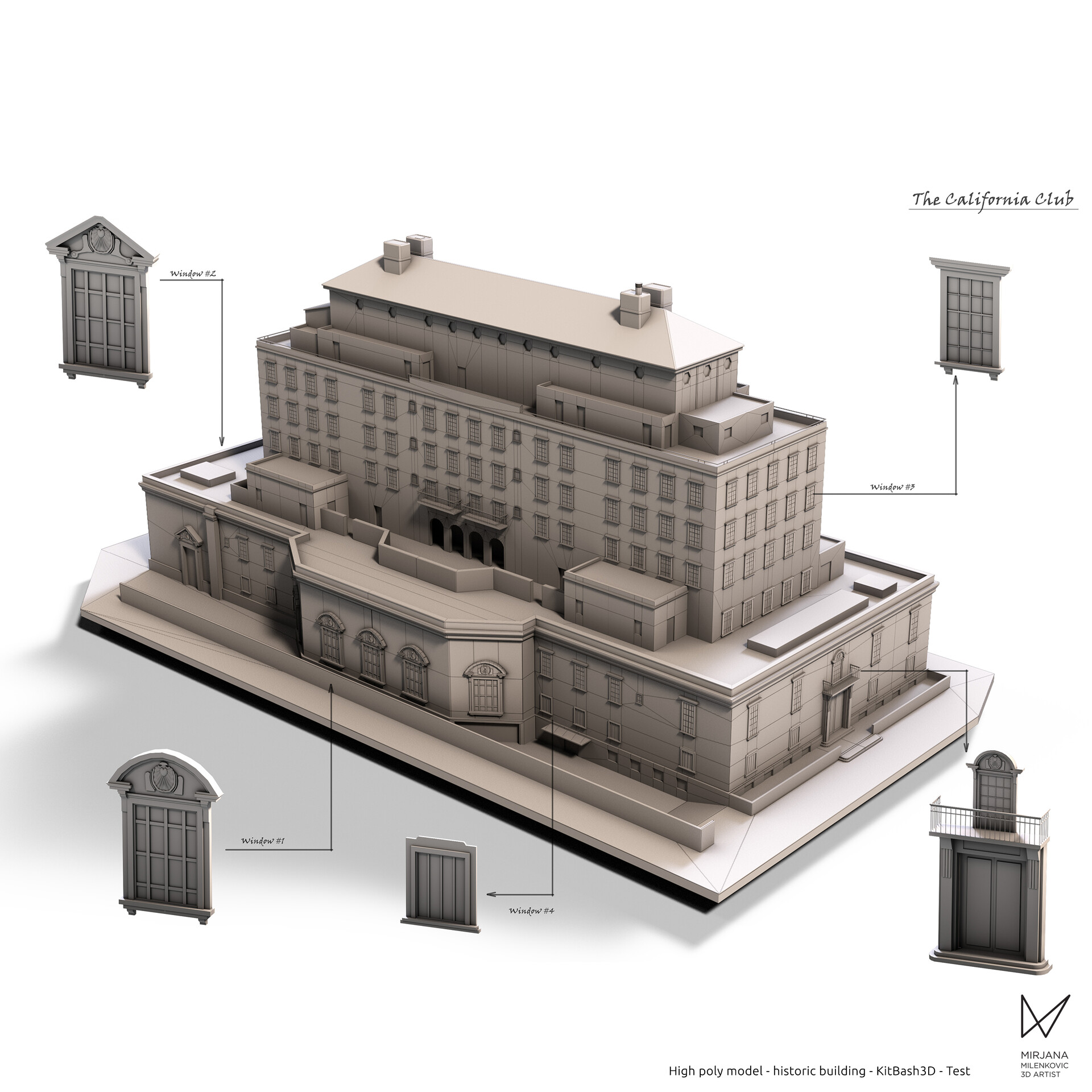 ArtStation - High poly model - historic building