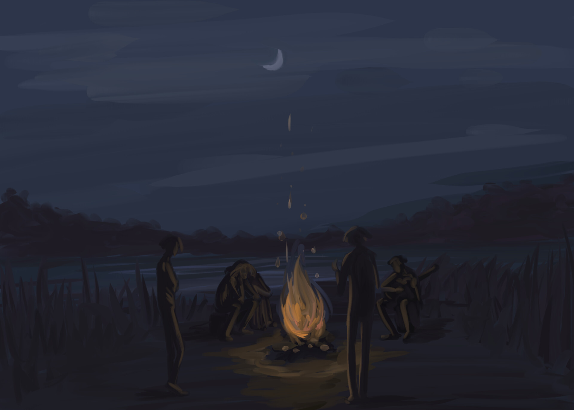 ArtStation - Bonefire sketch (04/2021)