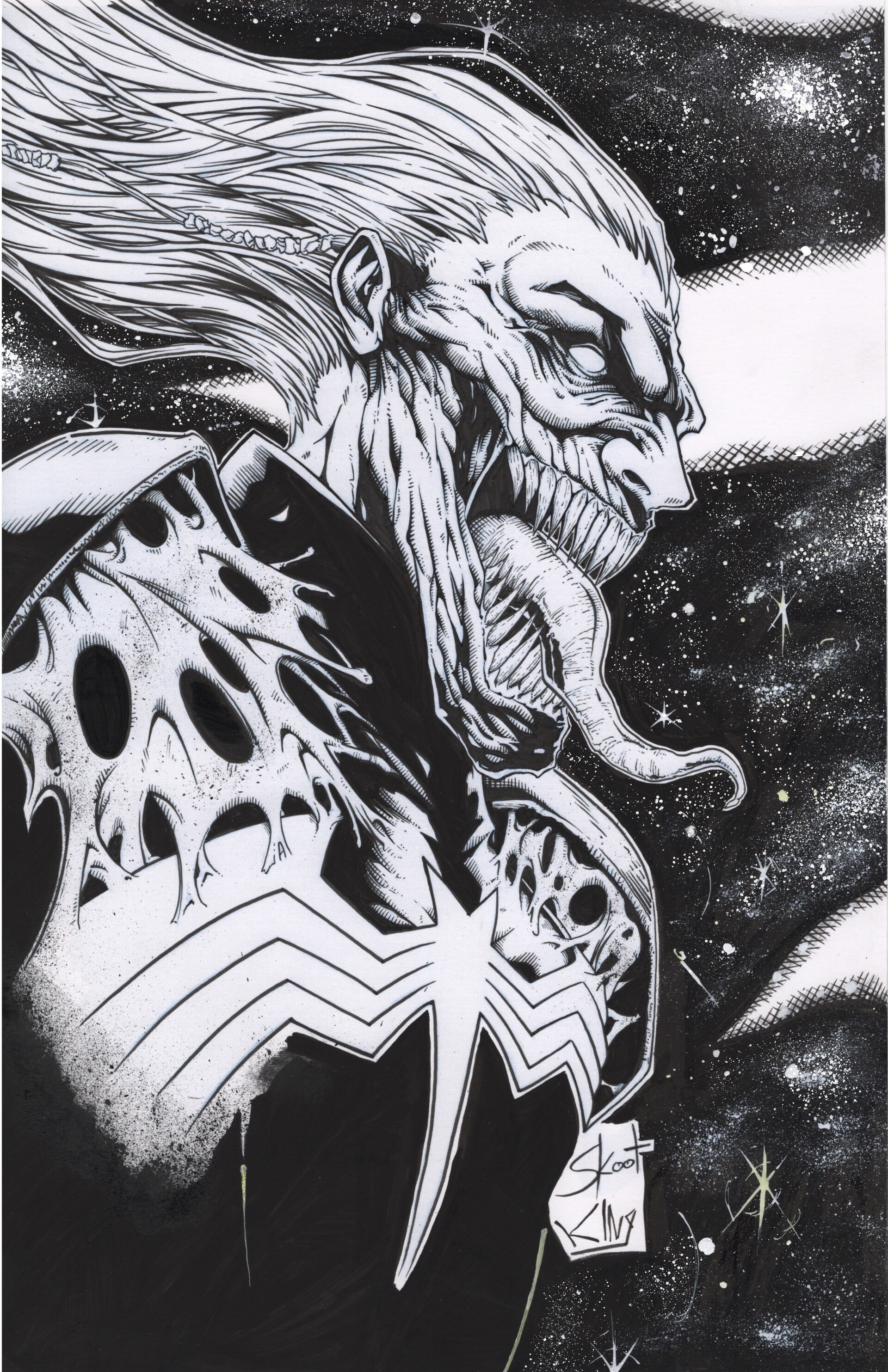 ArtStation - Knull Inks Over Skoot Starnes