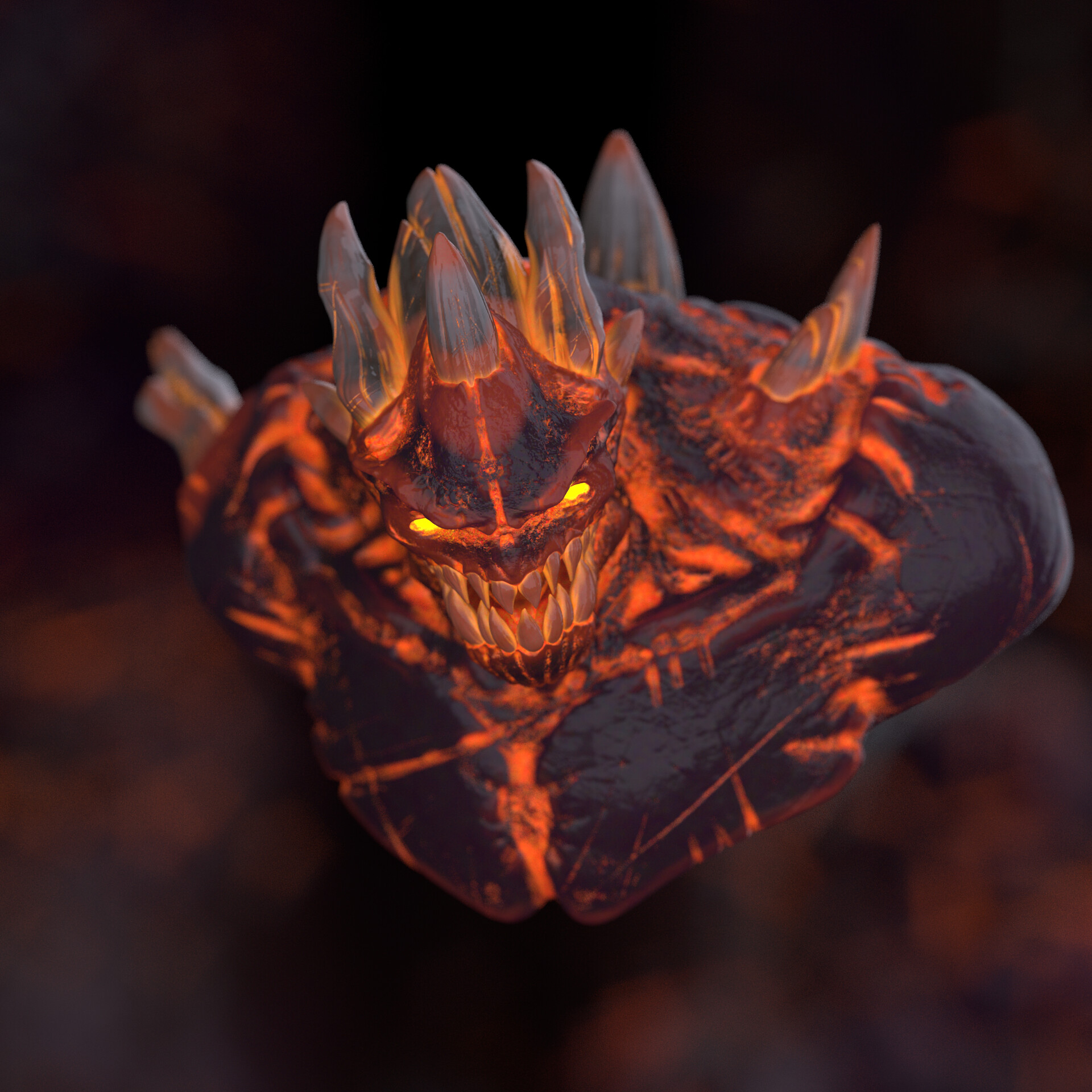 ArtStation - Demon sculpt zbrush