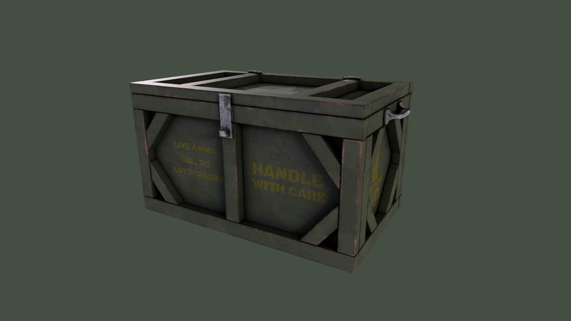 ArtStation - 3D Crate Model