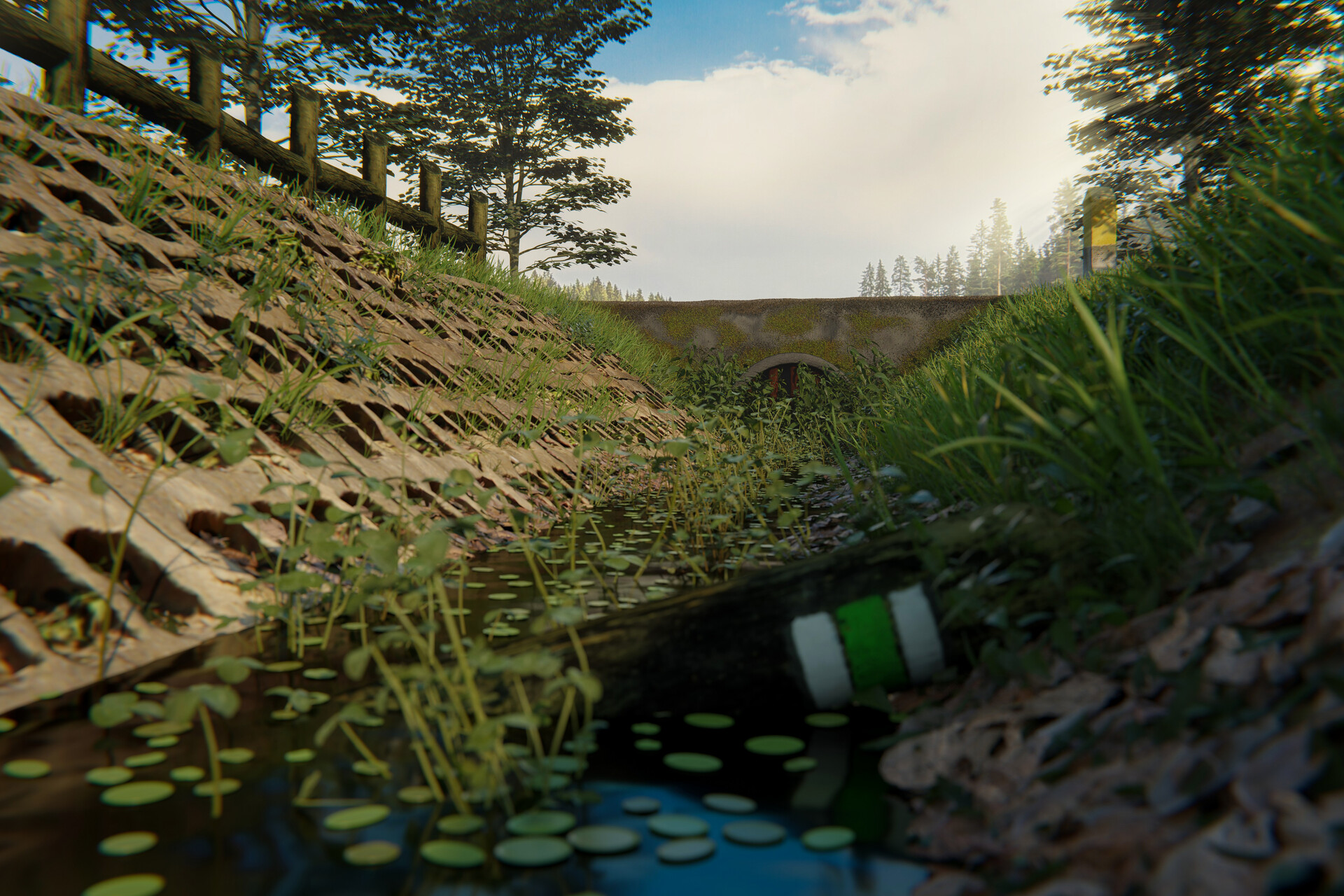 ArtStation - Roadside ditch