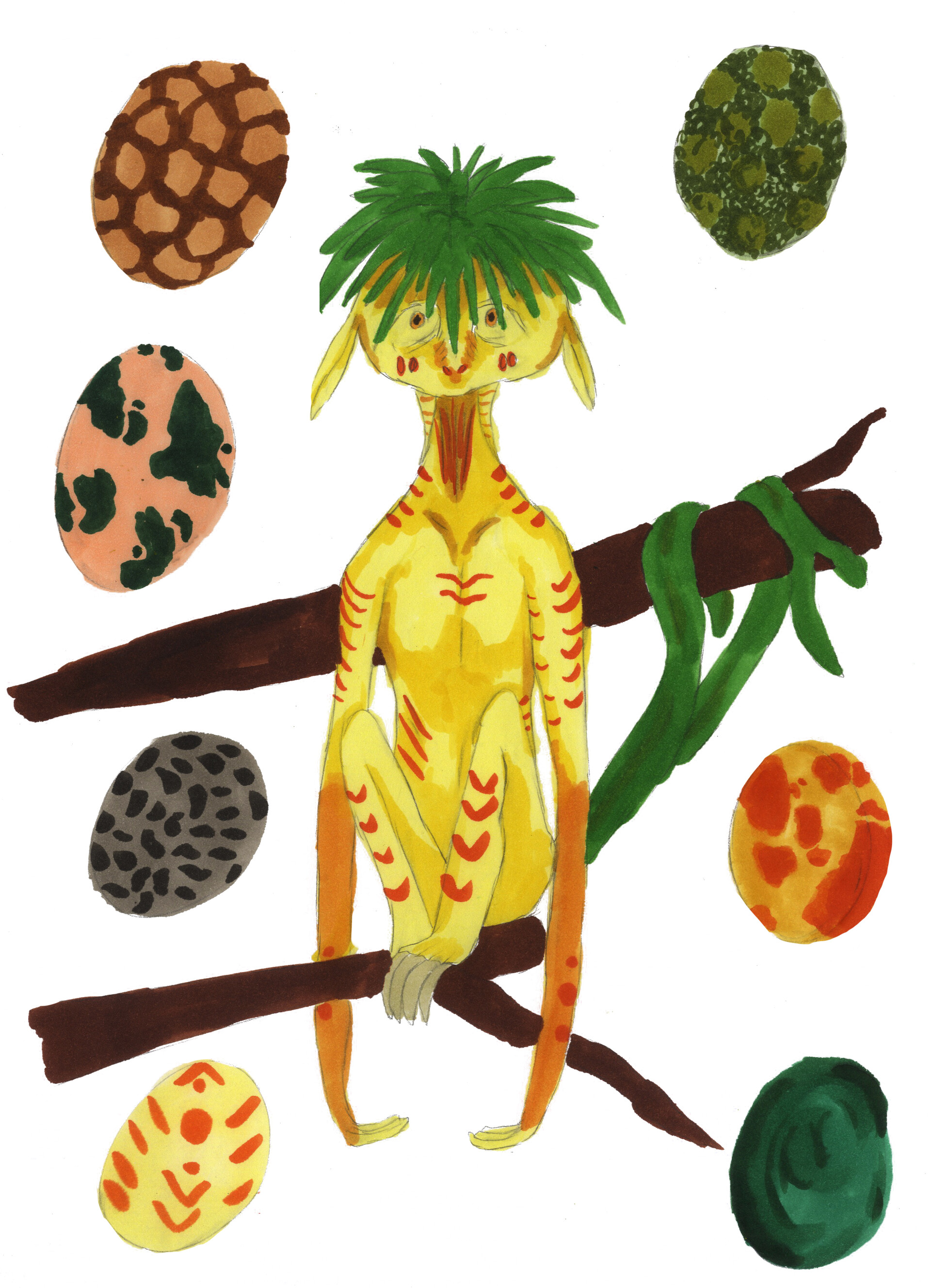 Charlie Ellis - Watcher of the Jungle Creature Design