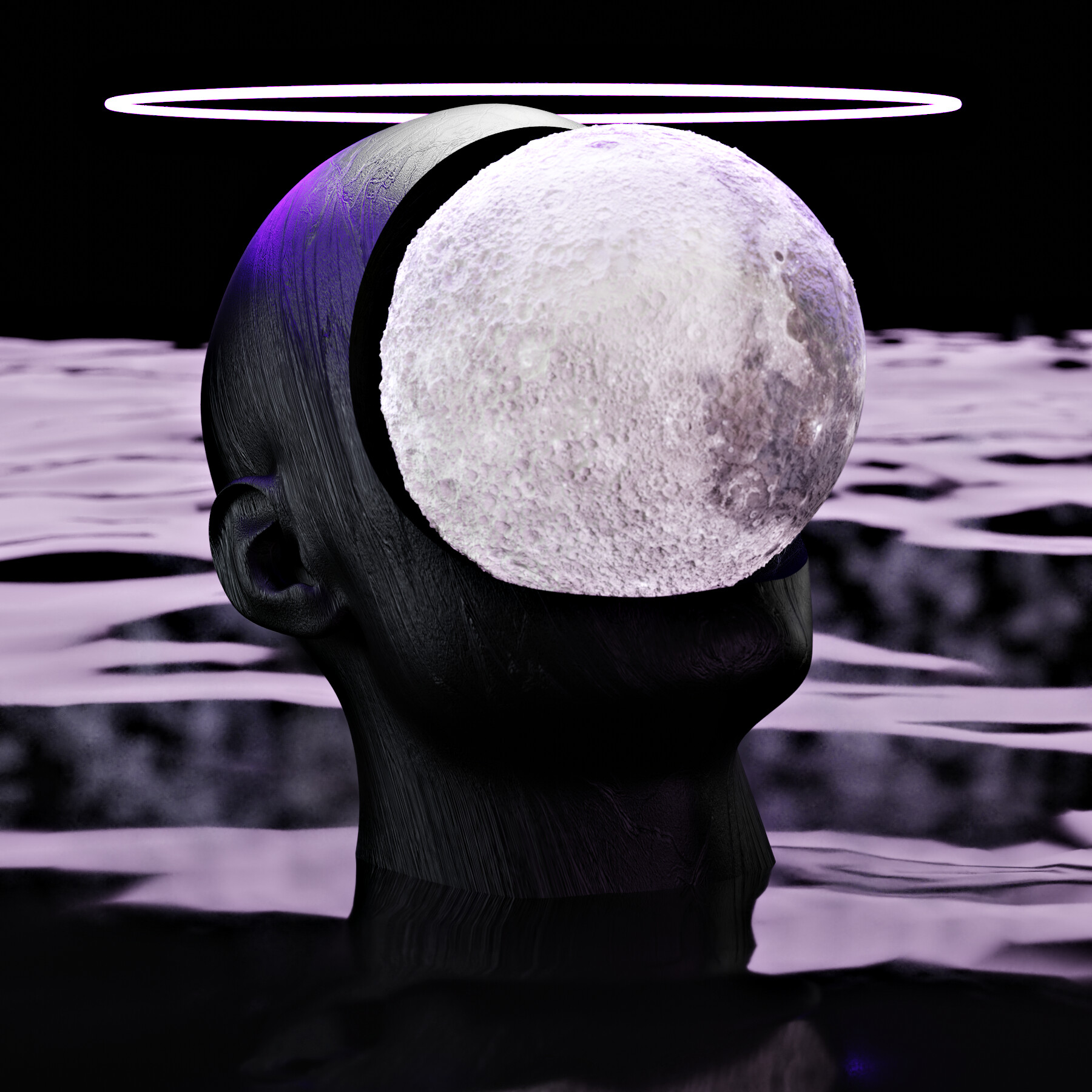 ArtStation - Moon face 🌚