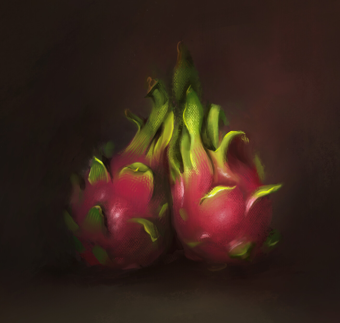 ArtStation - Dragon fruit Digital painting