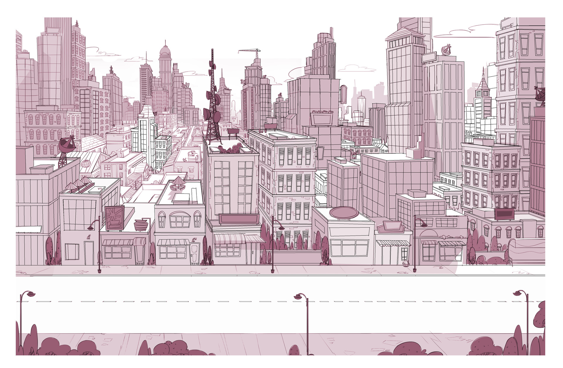 ArtStation - city top