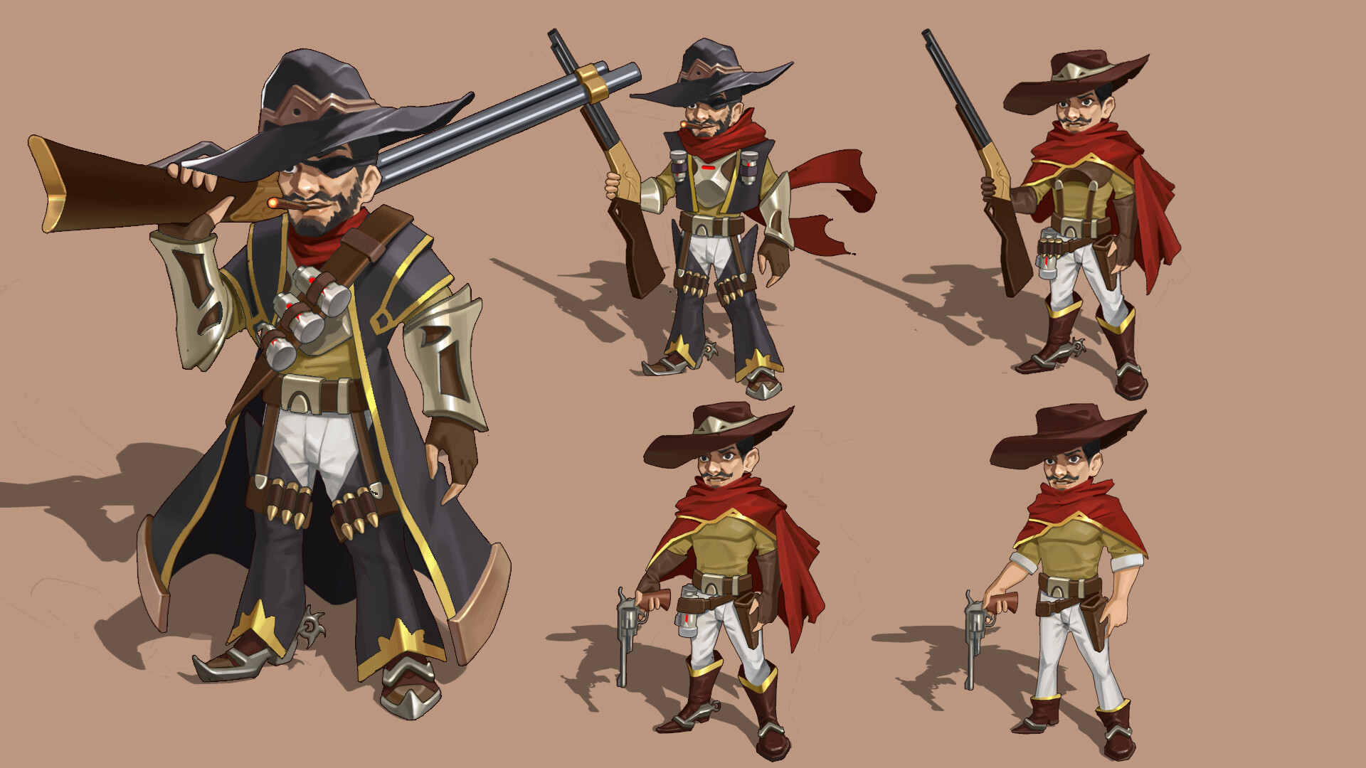 ArtStation - cowboy character design