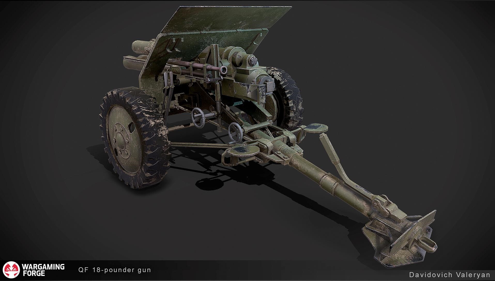 ArtStation - QF-pounder gun