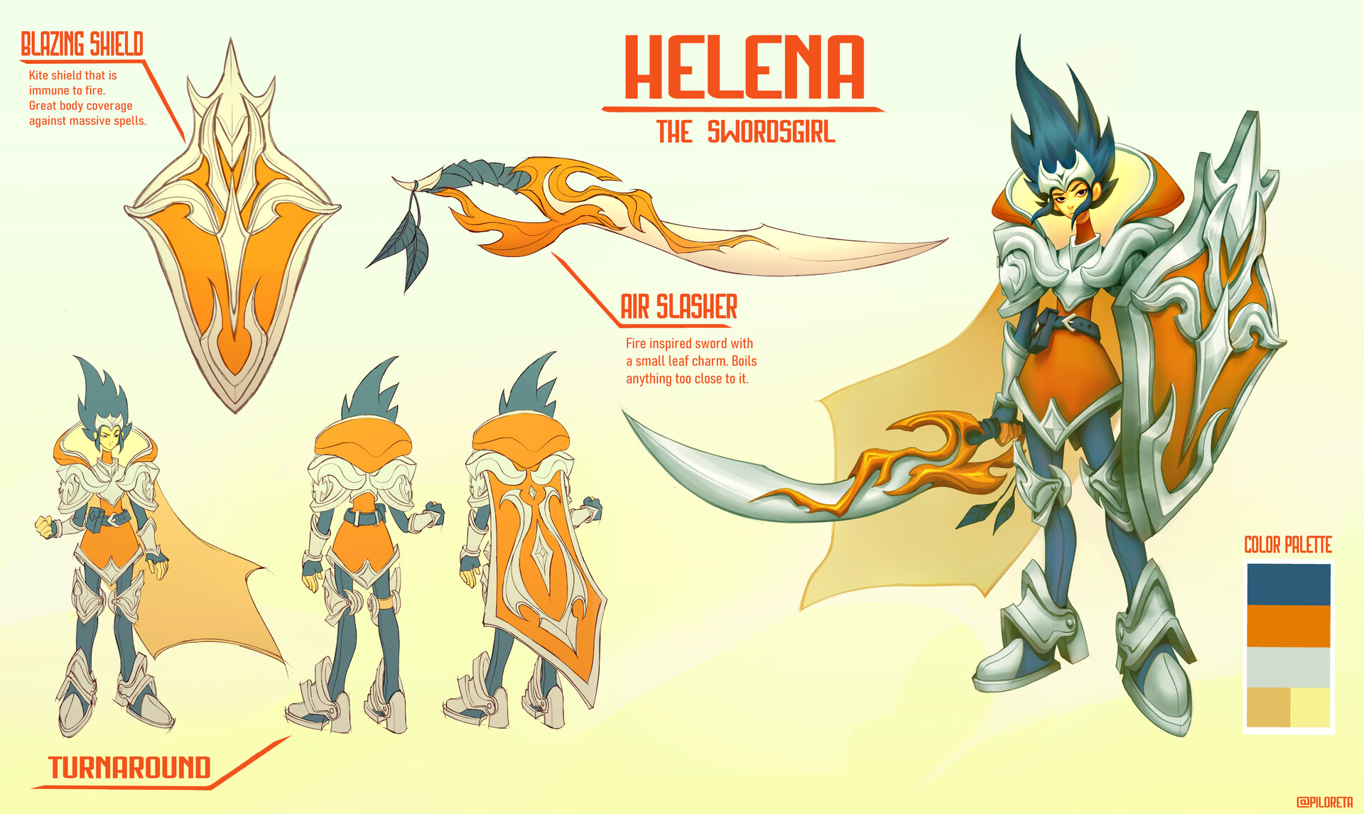ArtStation - Helena, the swordsgirl - Character Design