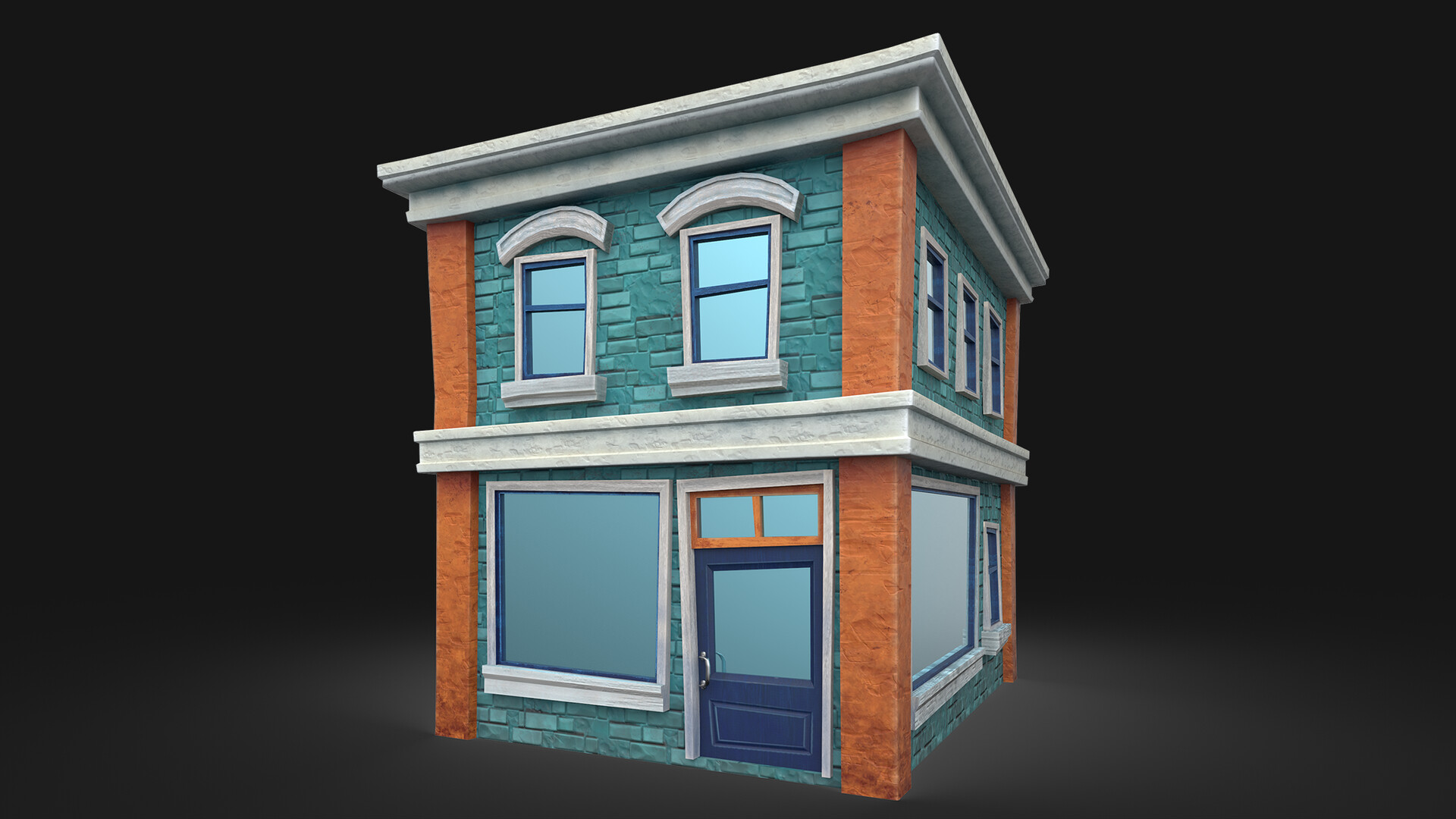 ArtStation - Stylized Brick Shop