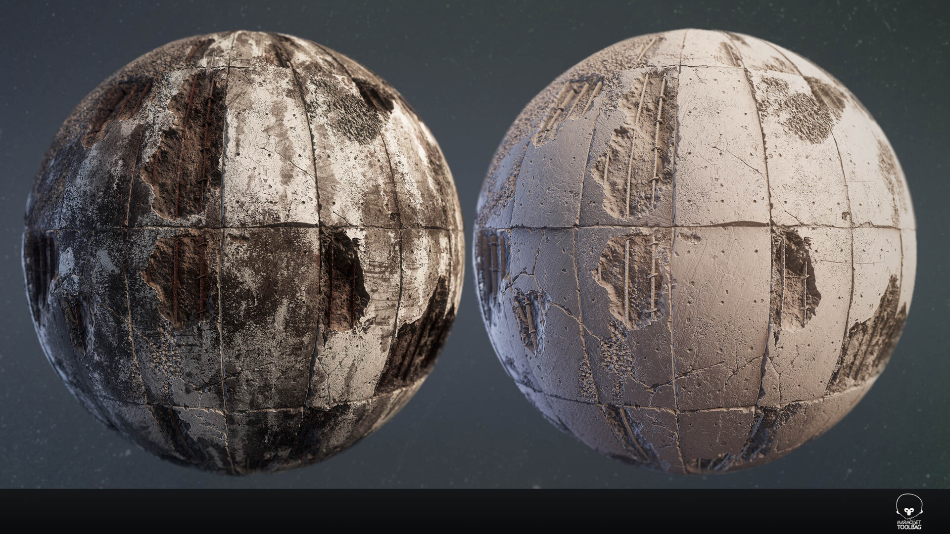 Vaalbara Studios - Concrete Blocks Material Asset - Substance Designer
