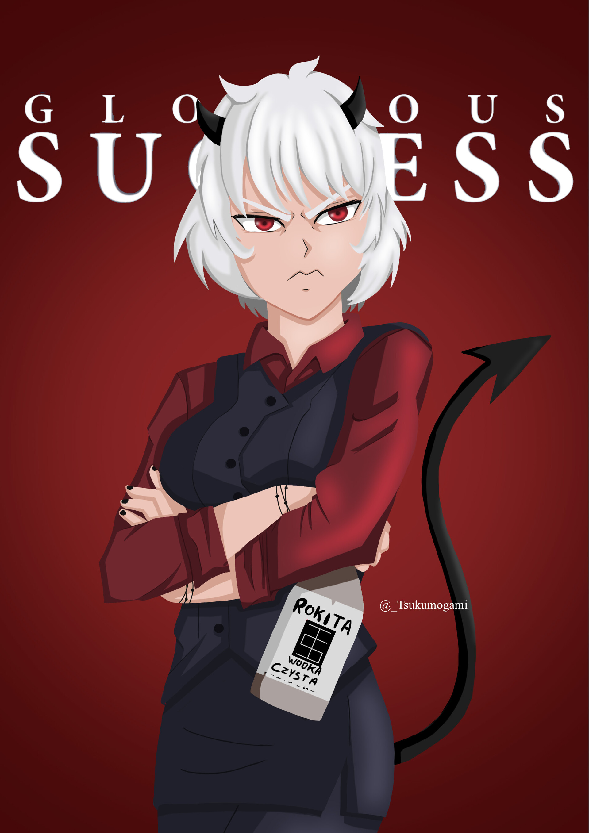 ArtStation - Malina ( Helltaker Fan art )