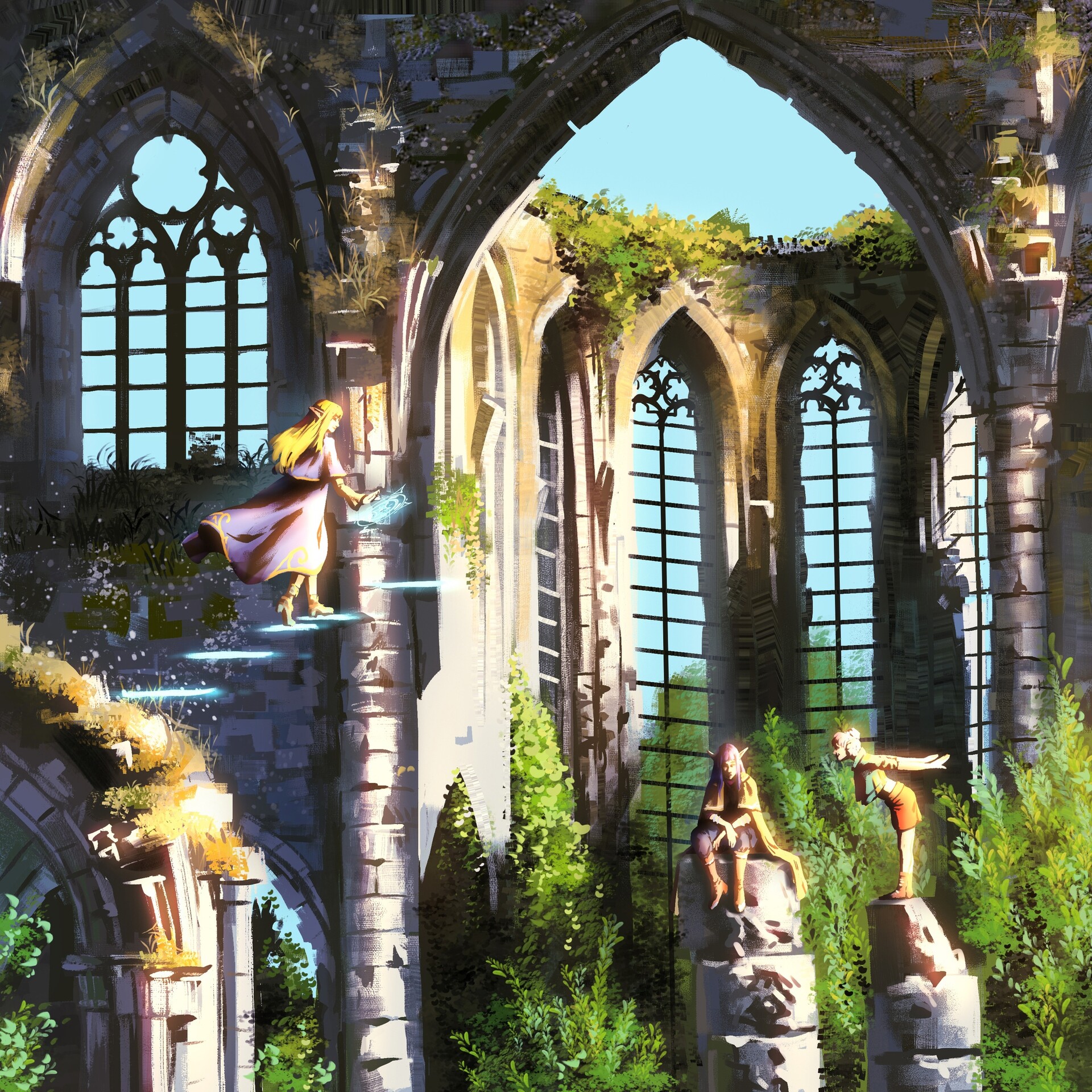 ArtStation - Exploring the ruins